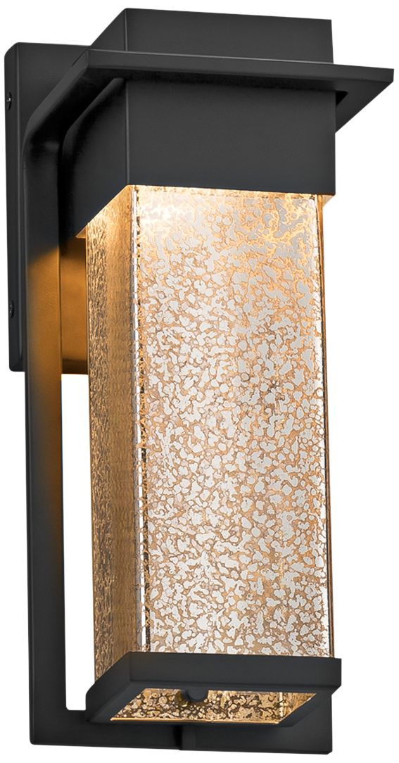 Fusion Pacific 12"High Glass Black LED Outdoor Wall Light - #37F36 ...