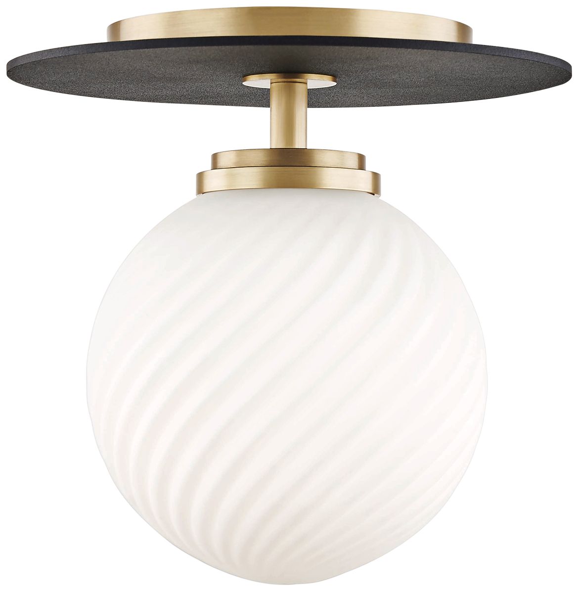 Mitzi Ellis 7" Wide Polished Nickel LED Ceiling Light - #46X57 | Lamps Plus