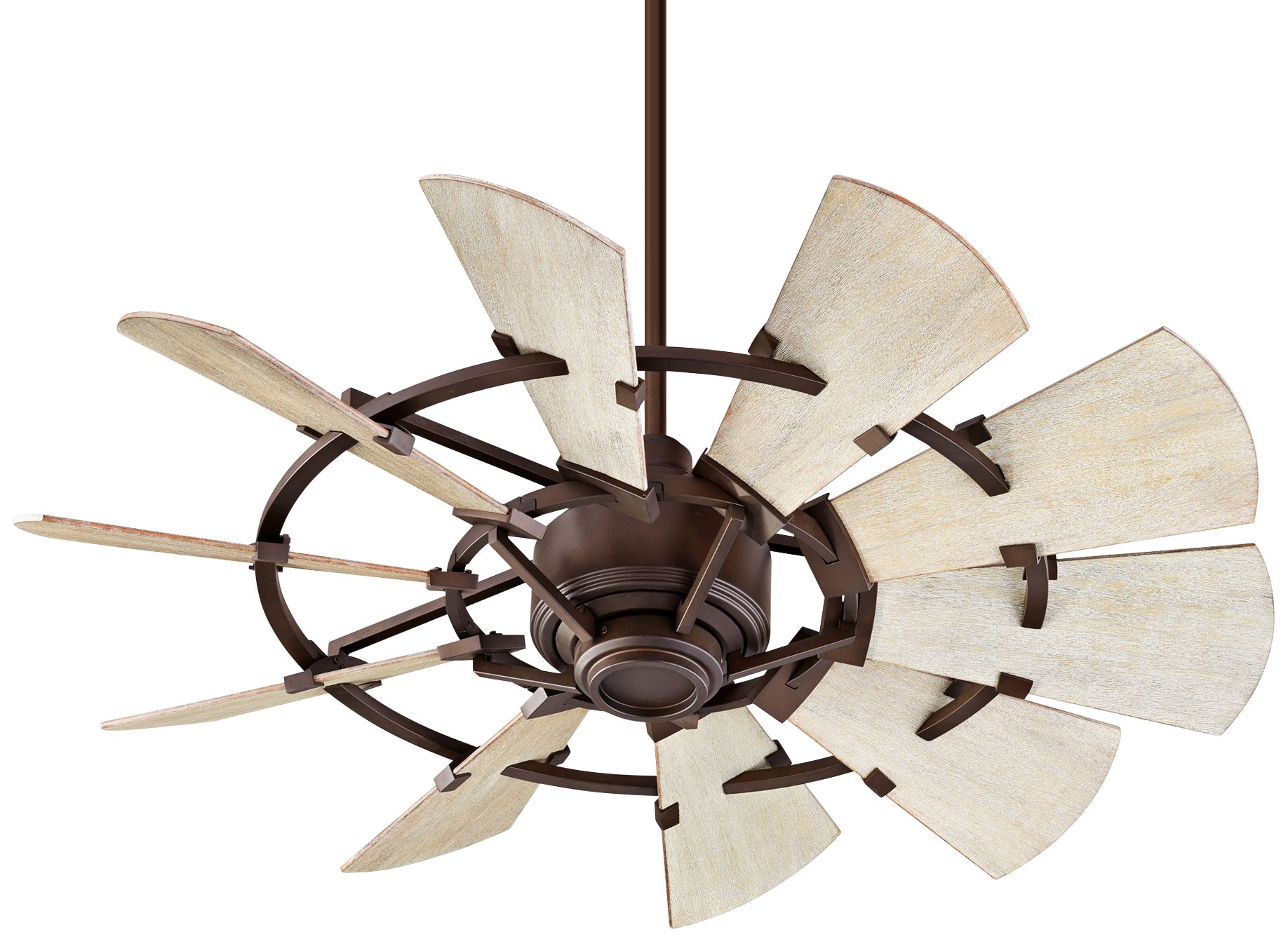 44" Quorum Windmill Oiled Bronze Ceiling Fan with Remote - #55V89 ...