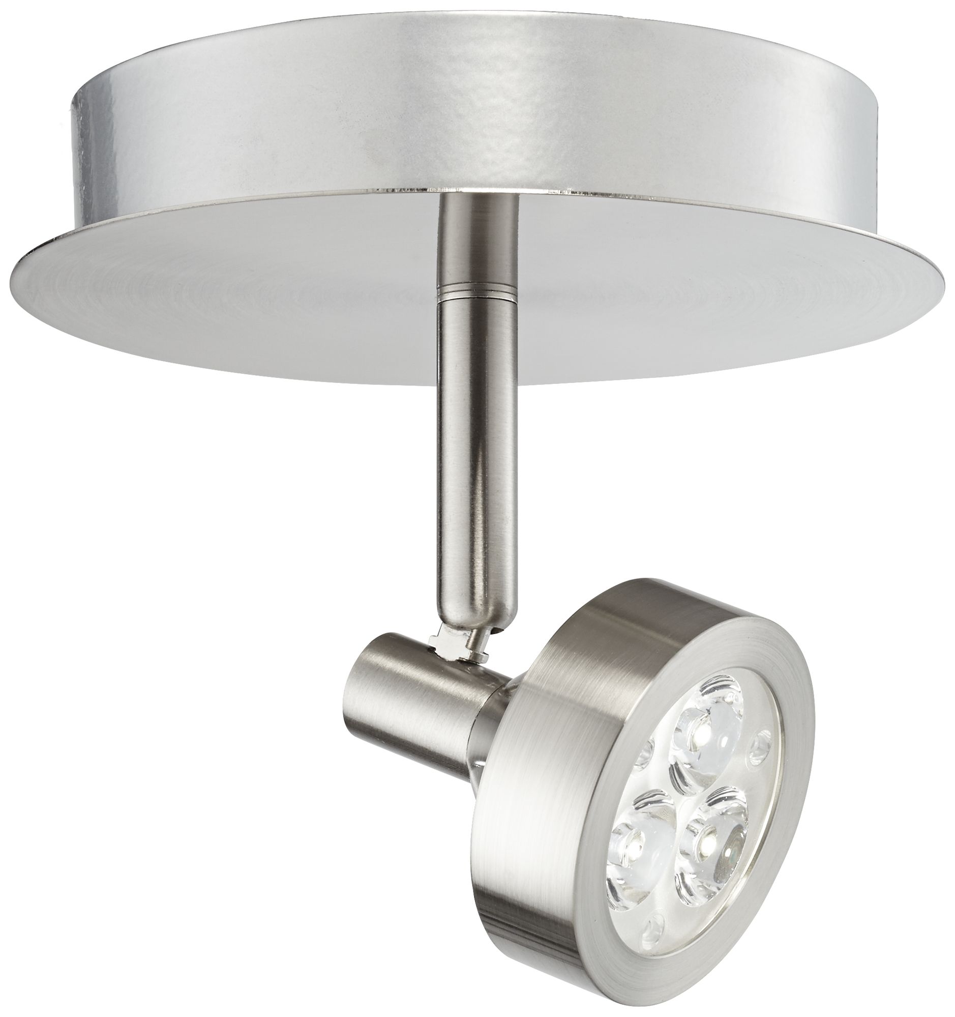 Pro Track Dimmable Tilden 1-Light Brushed Nickel LED Ceiling Light - # ...