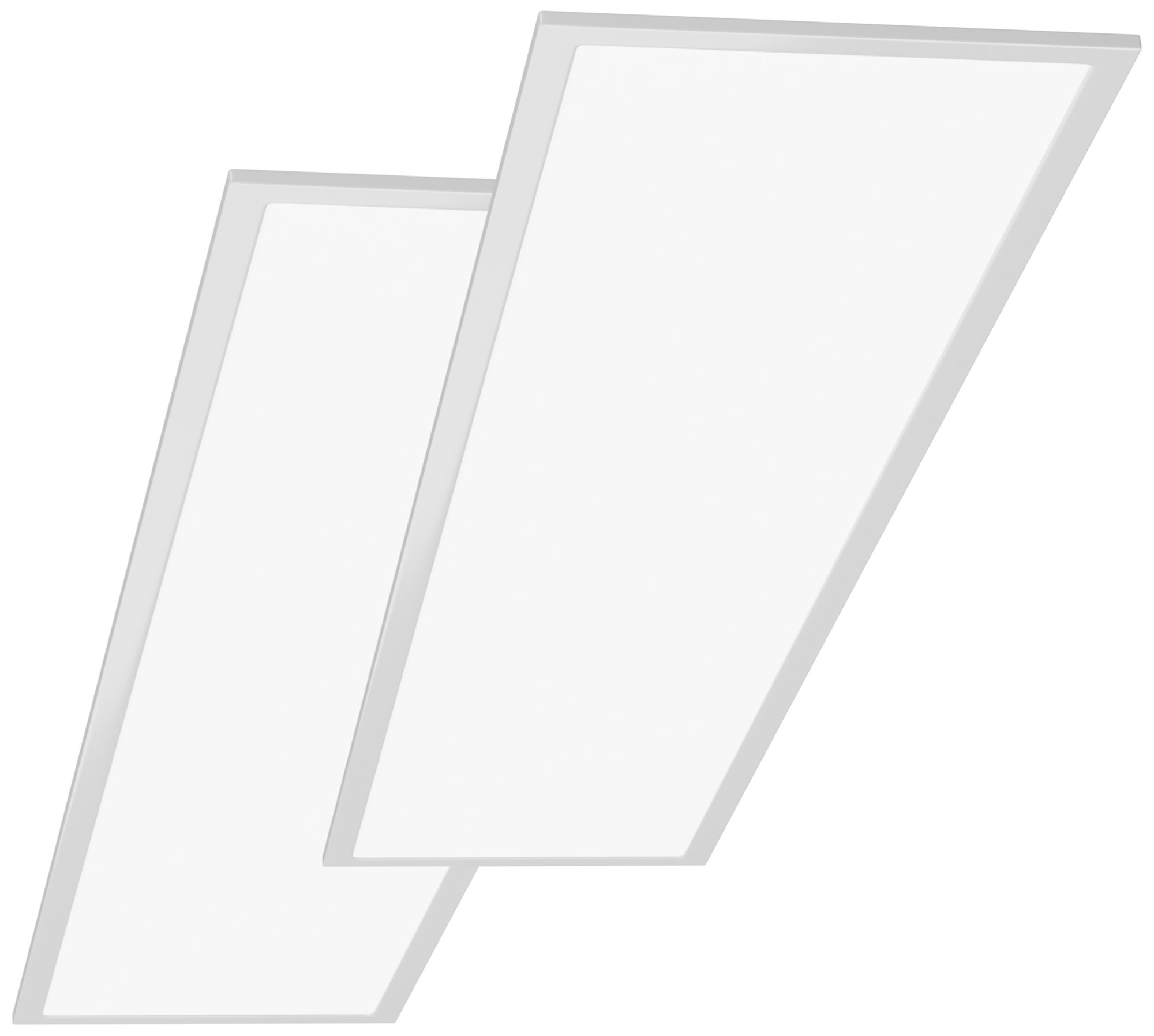 1' x 4' White 4000K LED Backlit Flat Panel Lights Set of 2 - #97A13 ...