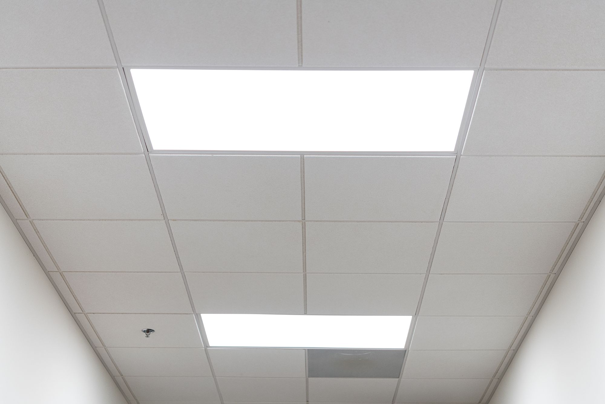 1' x 4' White 4000K LED Backlit Flat Panel Lights Set of 2 - #97A13 ...