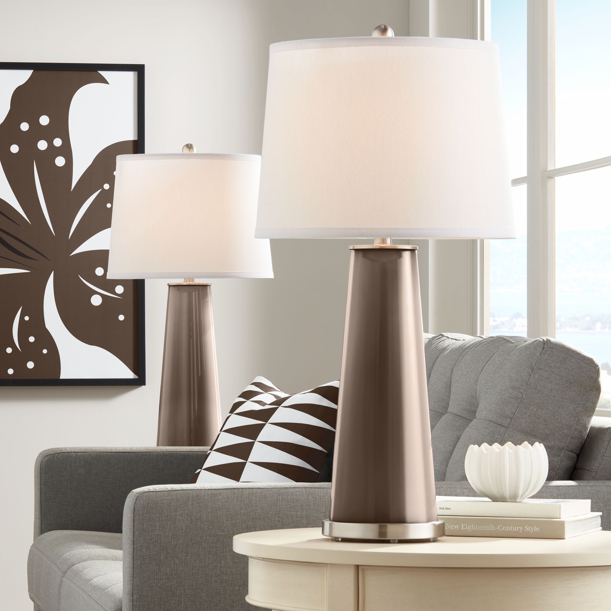 Color Plus Designer Brown Lamps | Lamps Plus