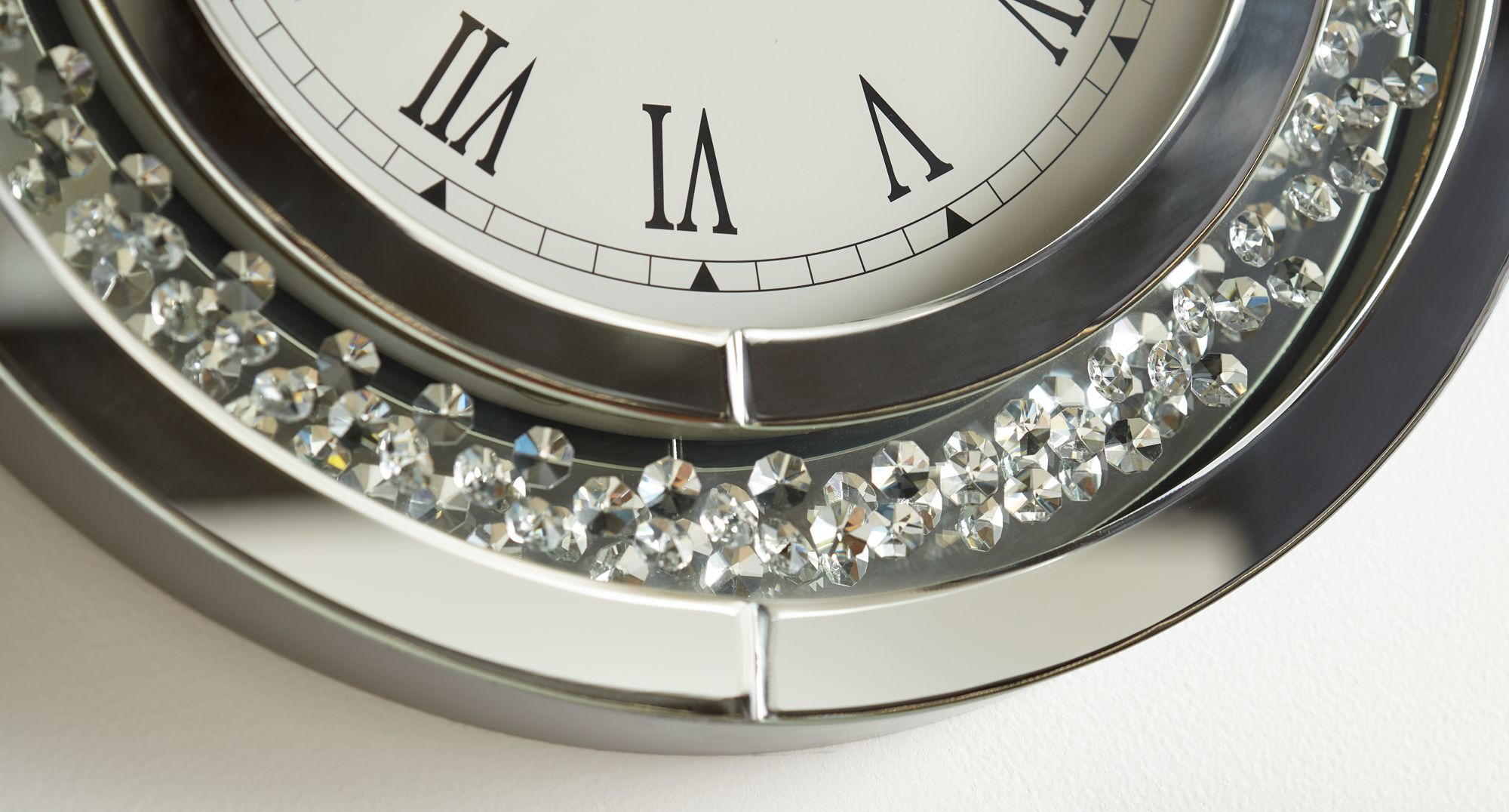 Cielo Mirrored 20" Round Wall Clock - #1J304 | Lamps Plus