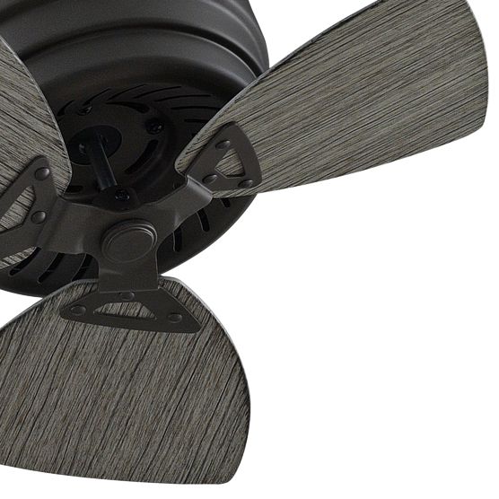 19" Fanimation Rotation Matte Greige Damp Ceiling Fan - #62C58 | Lamps Plus