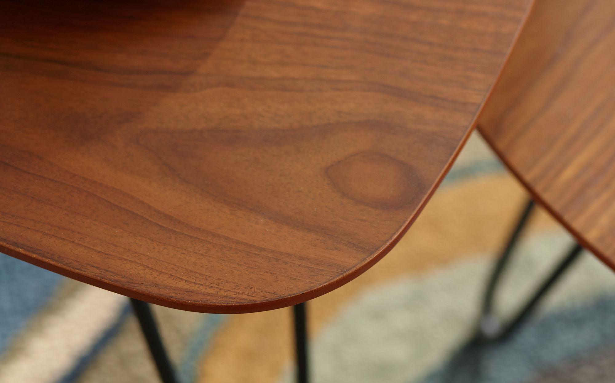 Salish Walnut Wood 2-Piece Modern Nesting Coffee Table Set - #24W38 ...