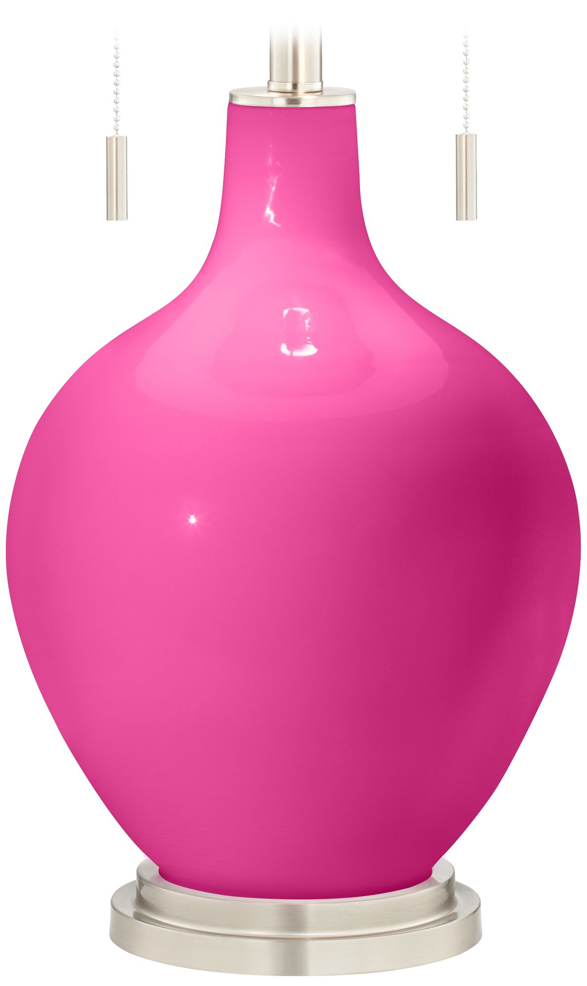 Color Plus Toby 28" Modern Glass Fuchsia Pink Table Lamp - #30C66 ...