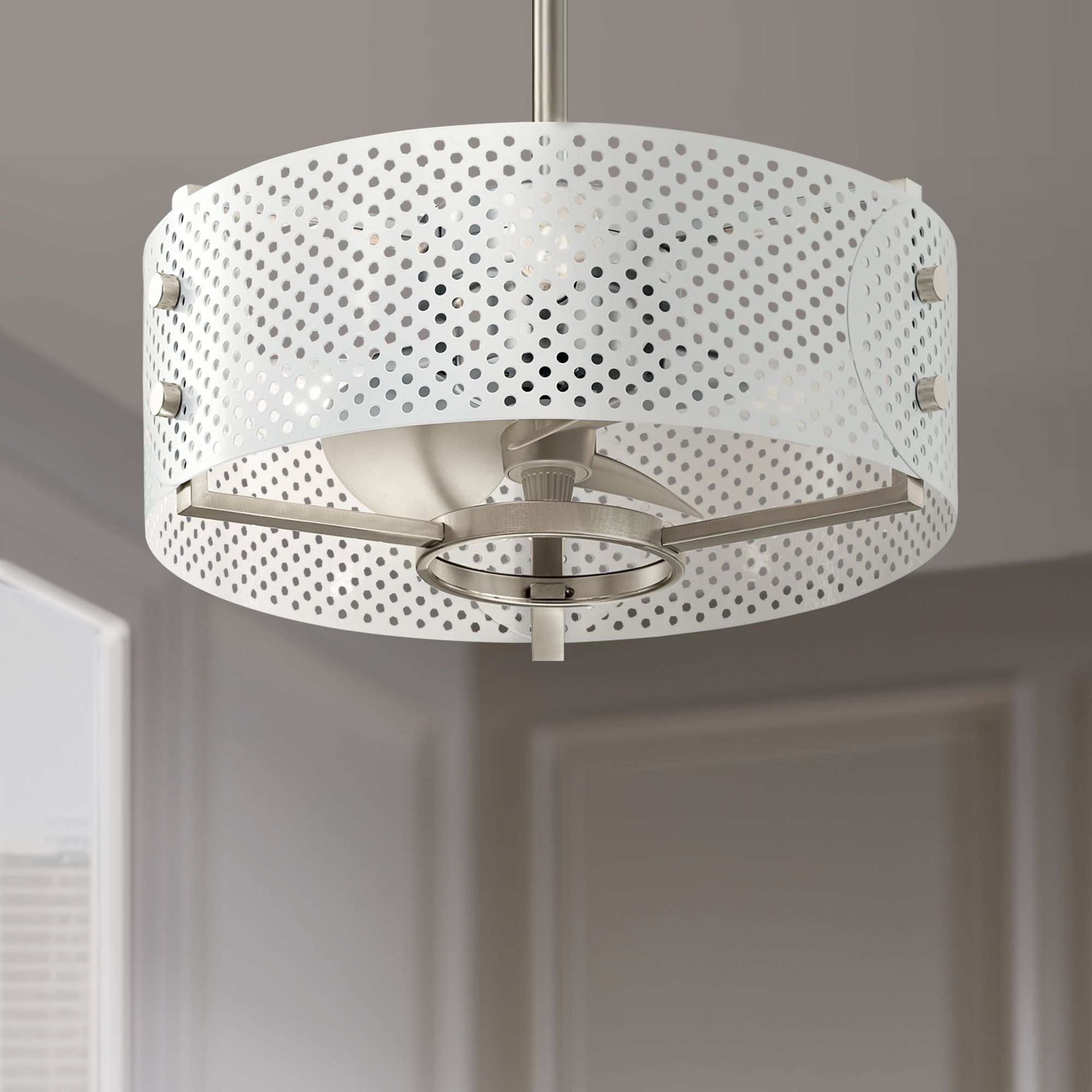 Brushed Nickel, Fandelier Ceiling Fans | Lamps Plus
