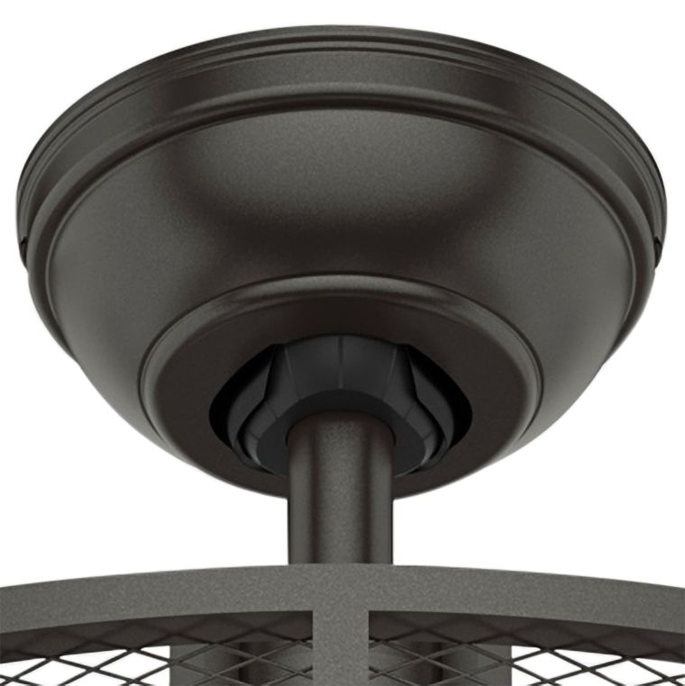 24" Hunter Seattle Noble Bronze Cage Ceiling Fan with Remote - #601T0 ...