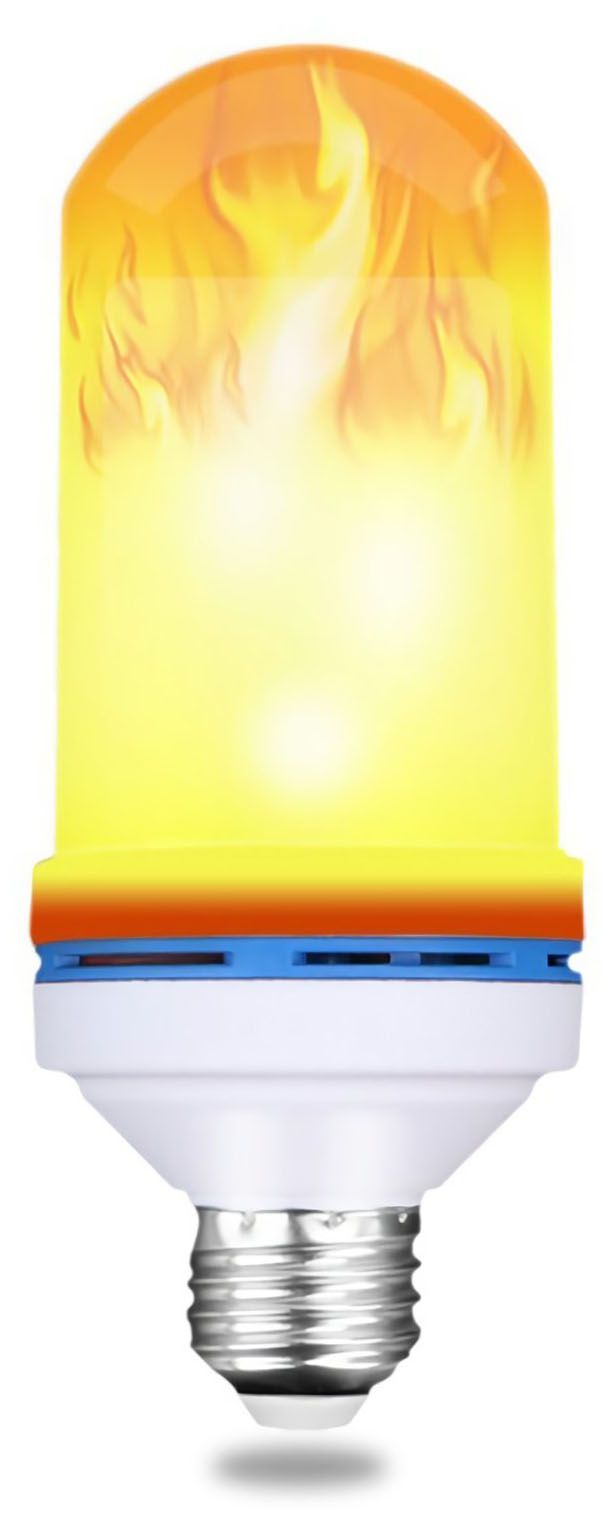 25W Equivalent 3.8W LED Flickering Flame Light Bulb 4 Pack - #3517C ...