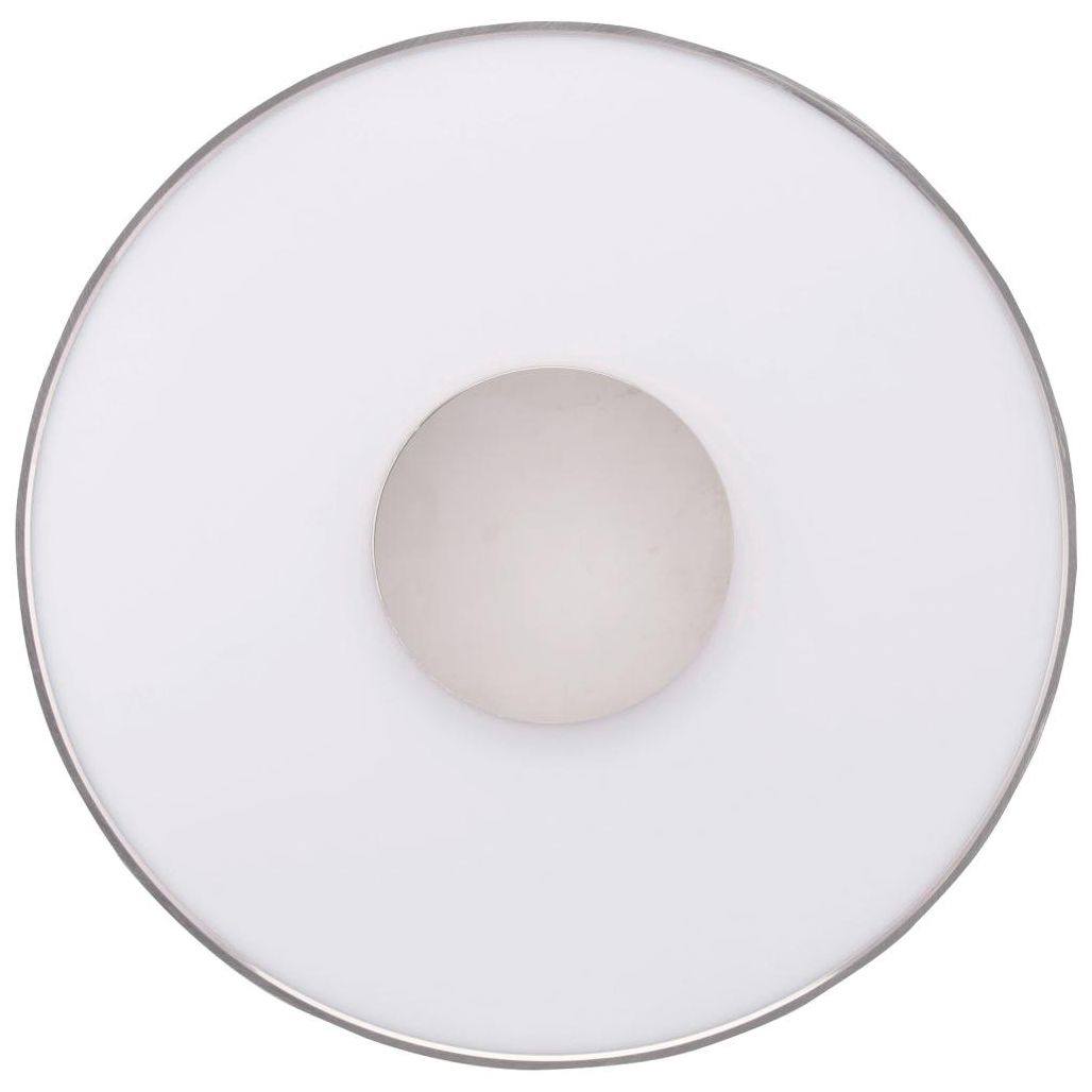 26 watt; 13" Flush Mount LED Fixture; Round Shape; Polished Nickel Fin ...