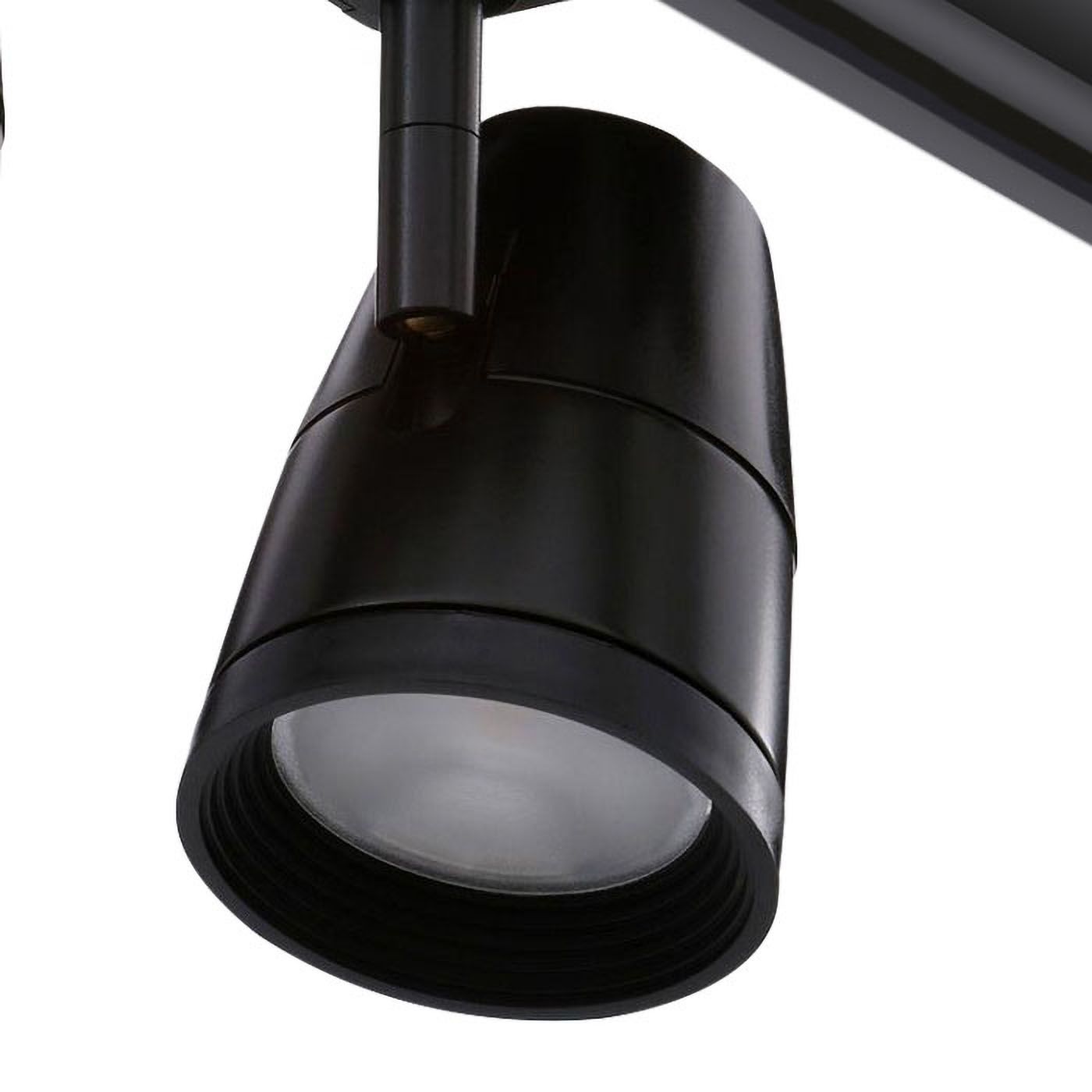 3-Light Black 10 Watt LED Floating Canopy Track Kit - #57V40 | Lamps Plus