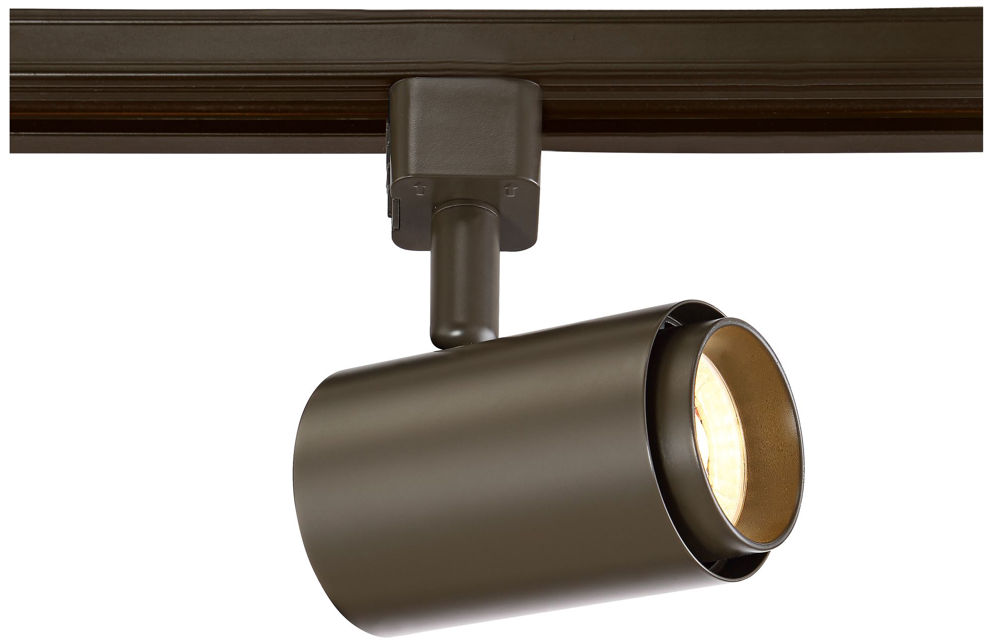 3-Light Bronze Cylinder 10W LED Floating Canopy Track Kit - #57V44 ...