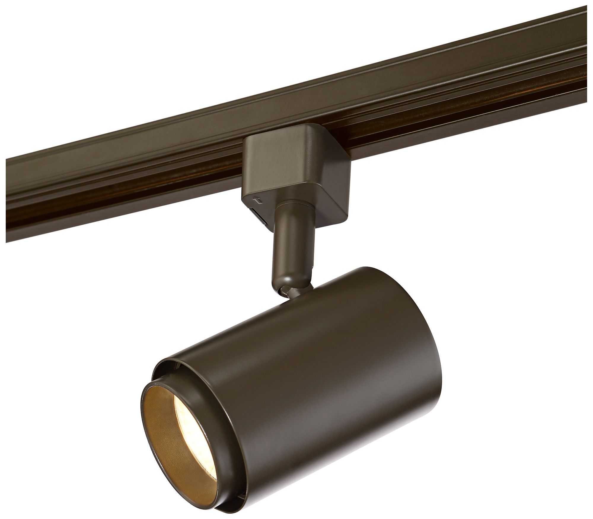 3-Light Bronze Cylinder 10W LED Floating Canopy Track Kit - #57V44 ...