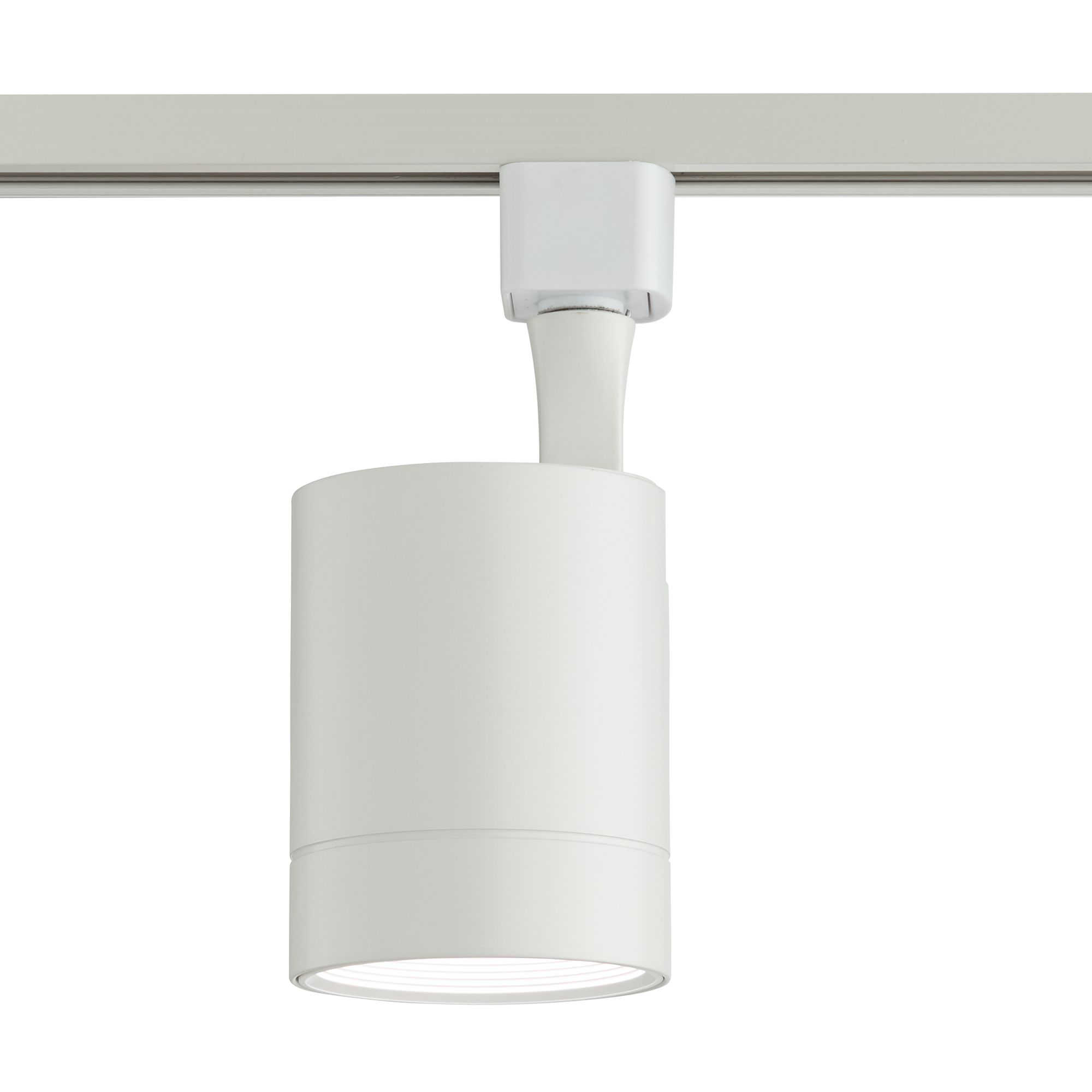 3-Light White Cylinder LED Floating Canopy Track Kit - #82M43 | Lamps Plus