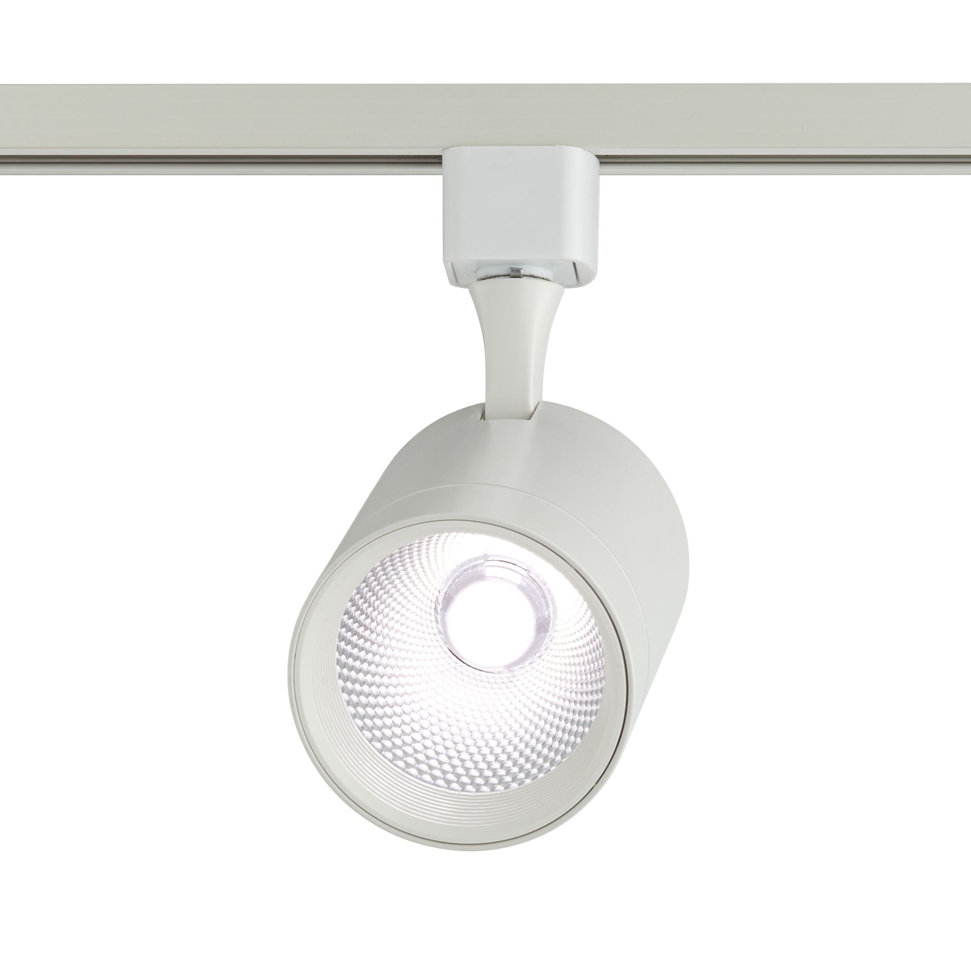 3-Light White Cylinder LED Floating Canopy Track Kit - #82M43 | Lamps Plus