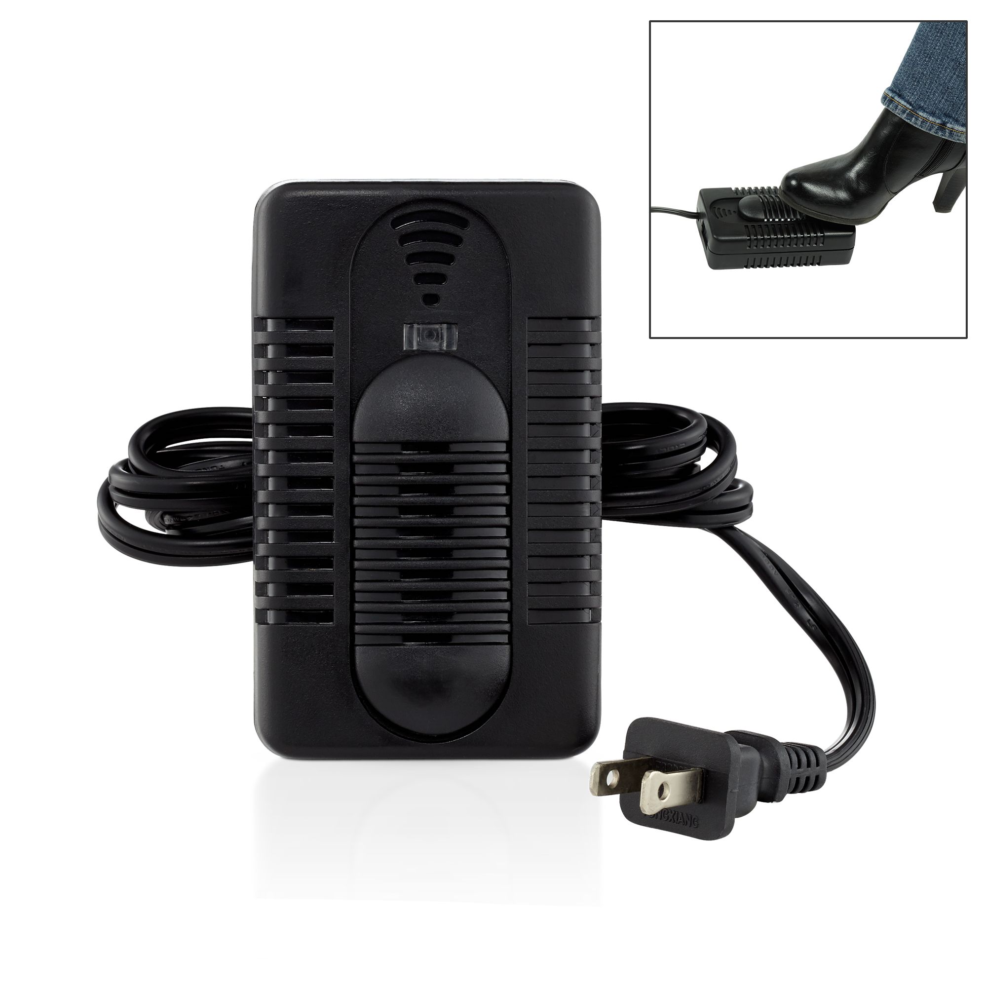 300 Watt Black Finish Plug-In Foot Operated Dimmer Switch 4 Pack ...