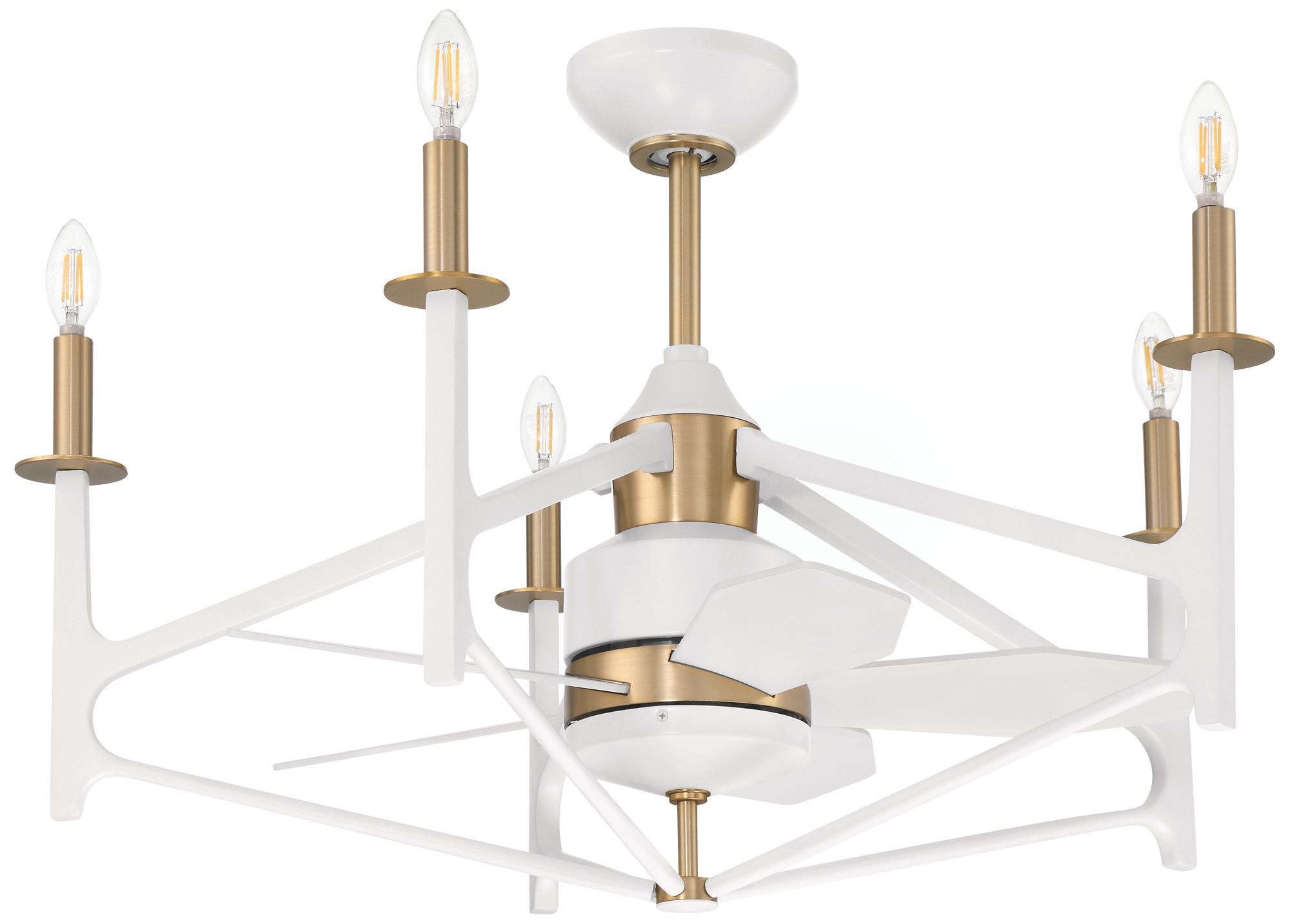 White, Brass - Antique Brass Ceiling Fans | Lamps Plus
