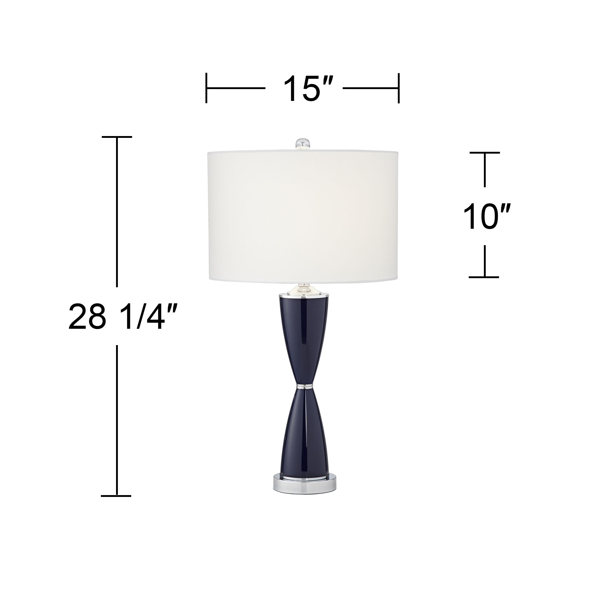 360 Lighting Bow-Tie 28 1/2" High Modern Blue Glass Table Lamp - #37A33 ...