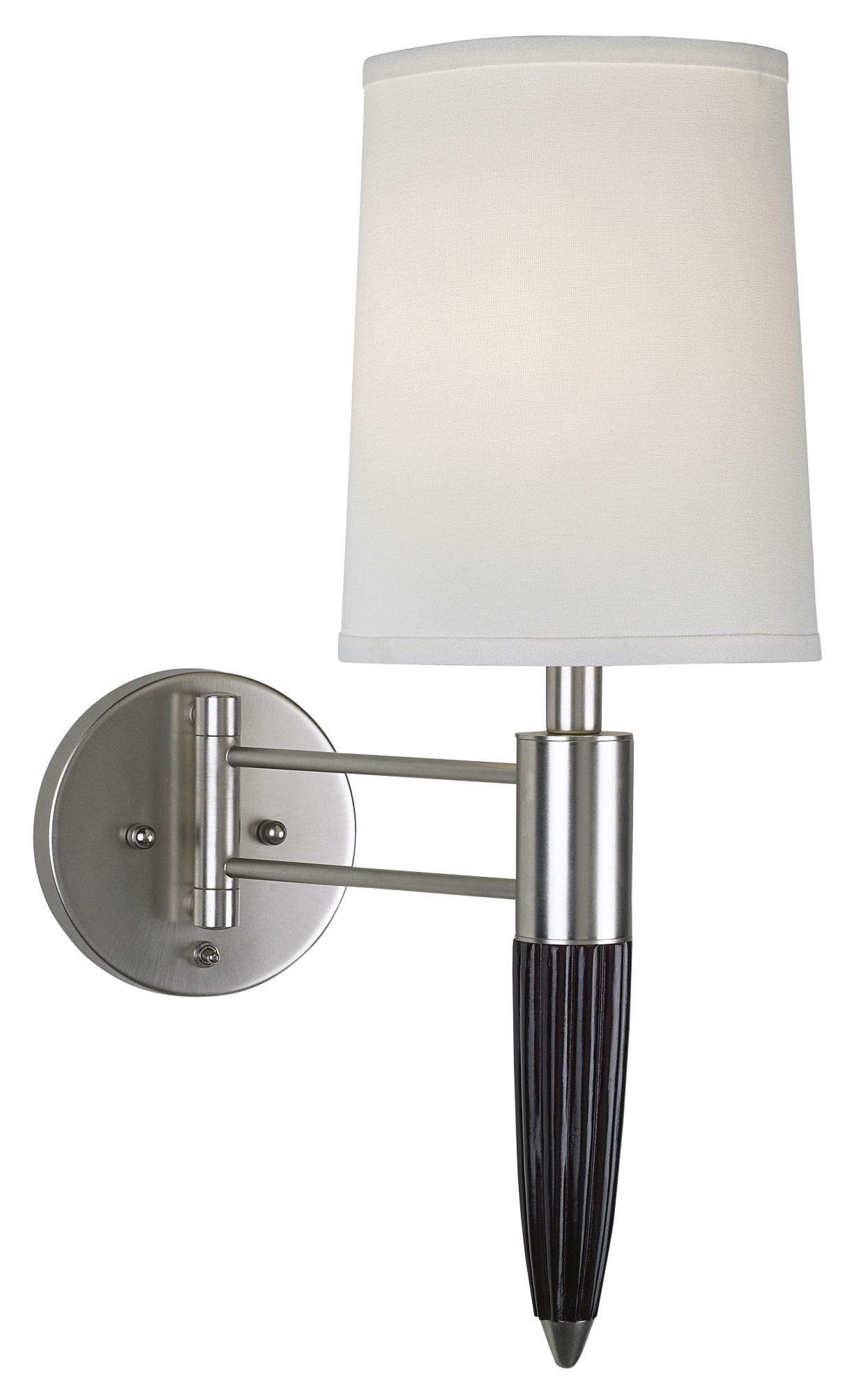 360 Lighting Club 22.9" High Nickel and Cherry Wood Plug-In Light ...