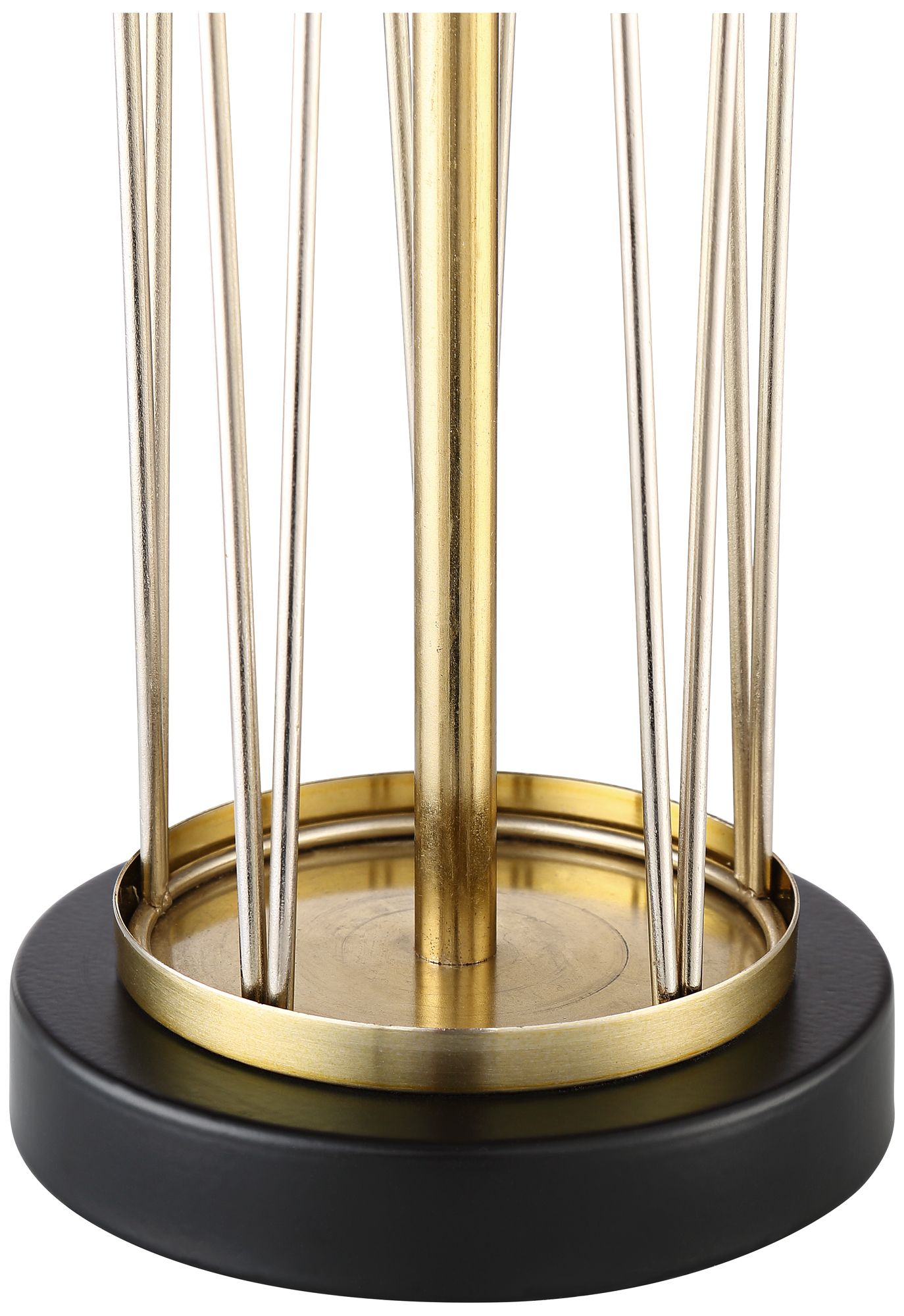 360 Lighting Nathan 25 1/2" Black and Gold USB Table Lamps Set of 2 ...