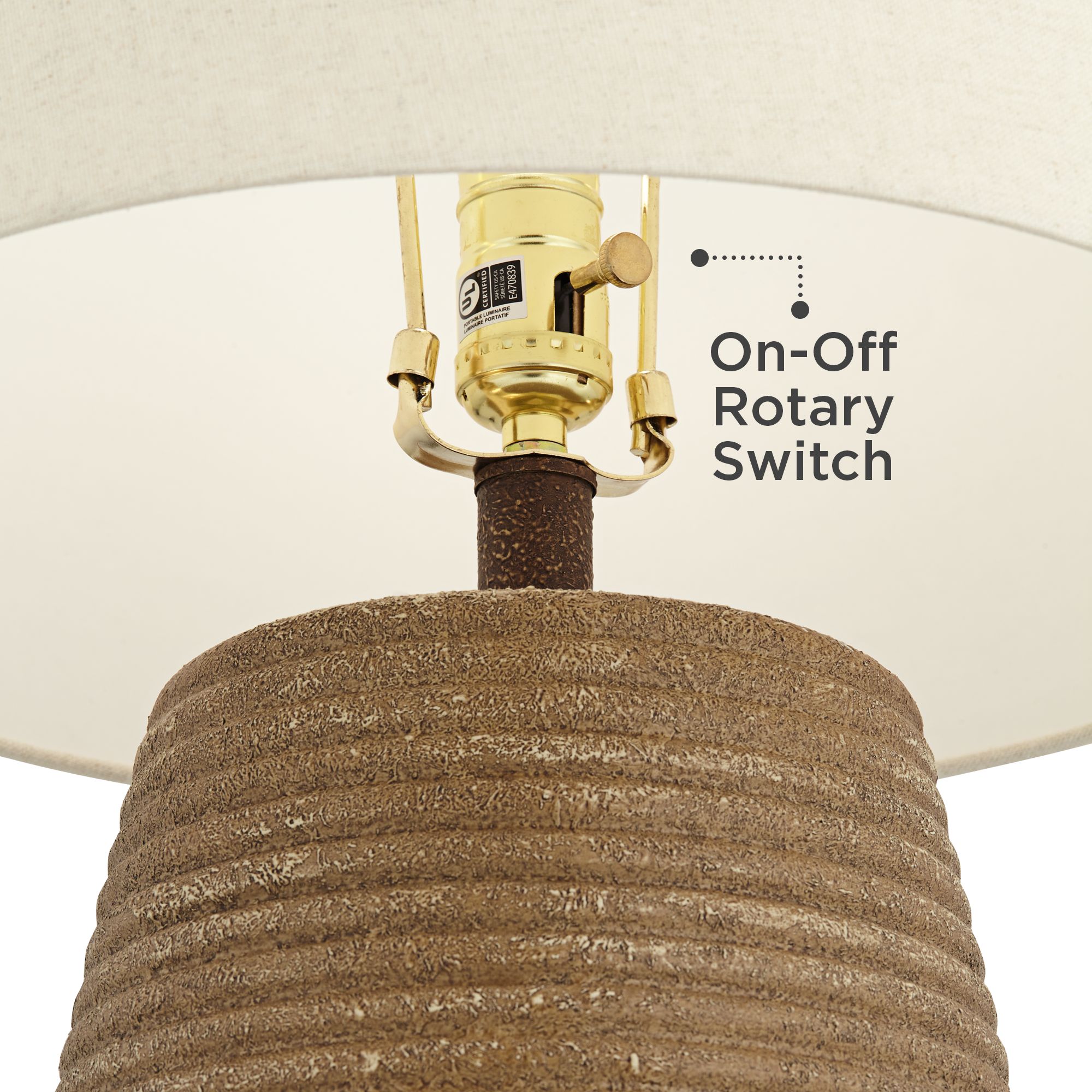 360 Lighting Sandstone 23" High Rustic Ceramic Table Lamp - #298J9 ...