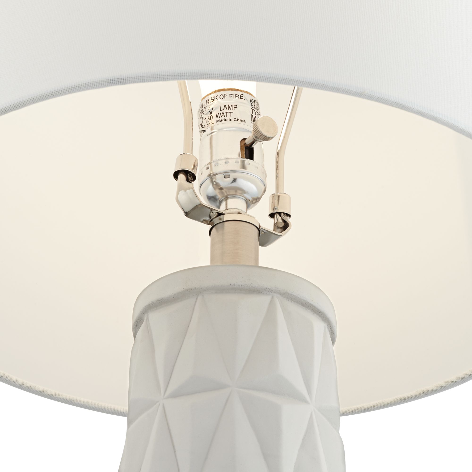 360 Lighting Triangles 28 1/2" High Geometric Gray Cement Table Lamp ...