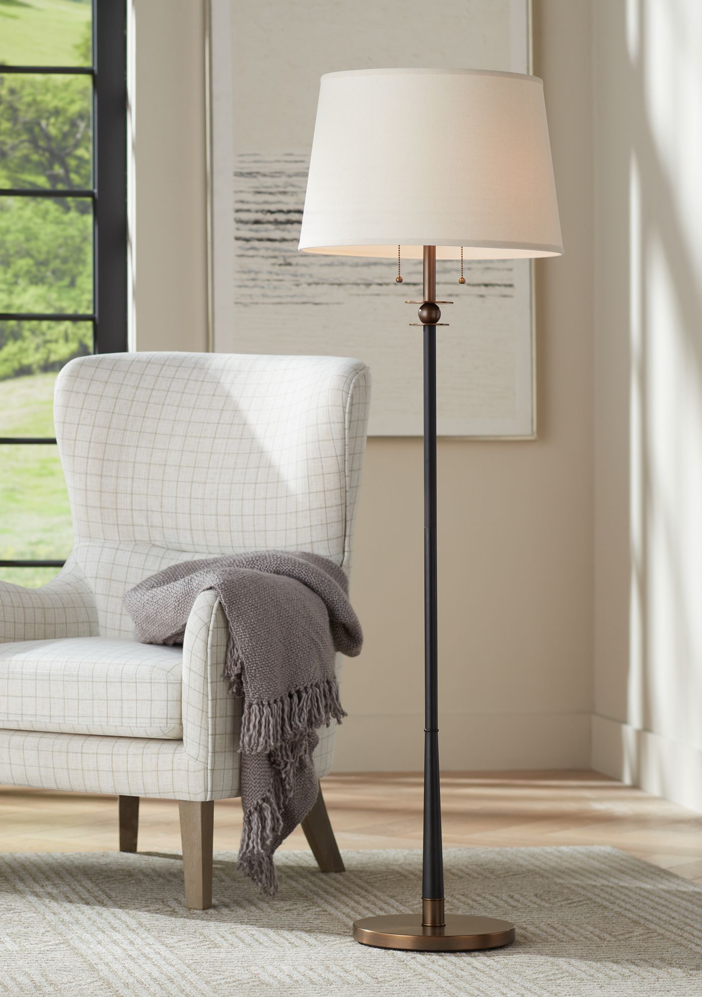 Black, Pull Chain, Floor Lamps | Lamps Plus