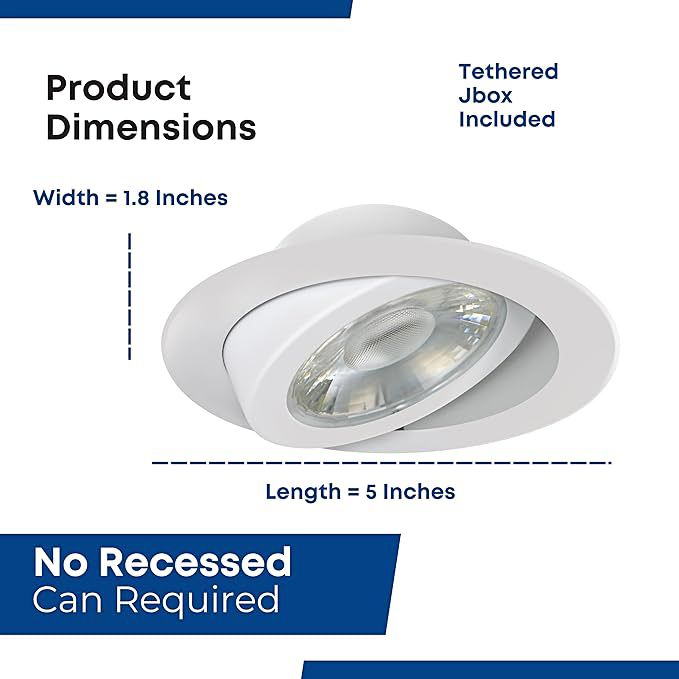 4" White 11 Watt LED 5CCT Recessed Gimbal Downlight - #8214D | Lamps Plus