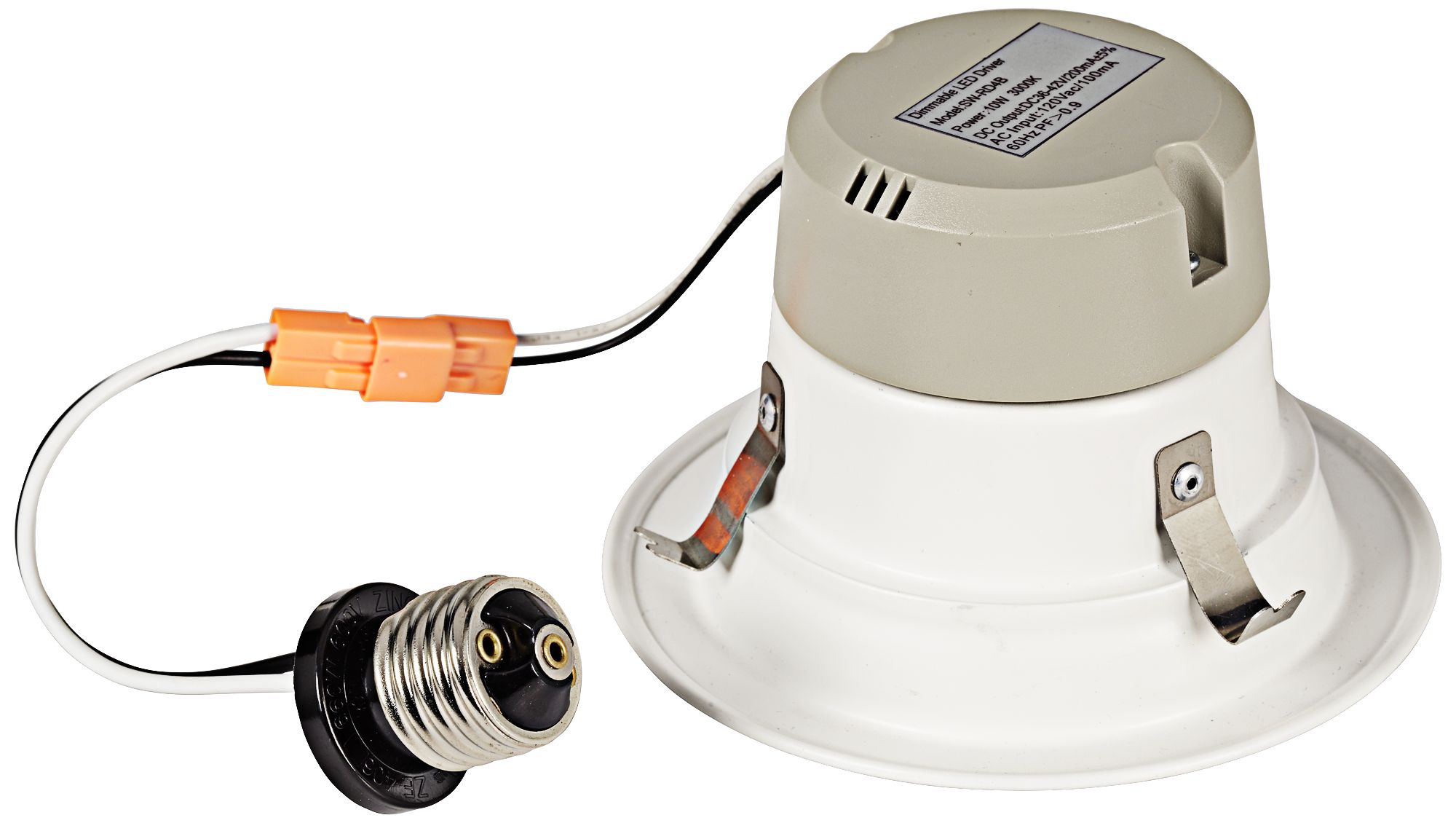 4" White Baffle 10 Watt 580 Lumen Dimmable LED Retrofit Trim - #1W562 ...