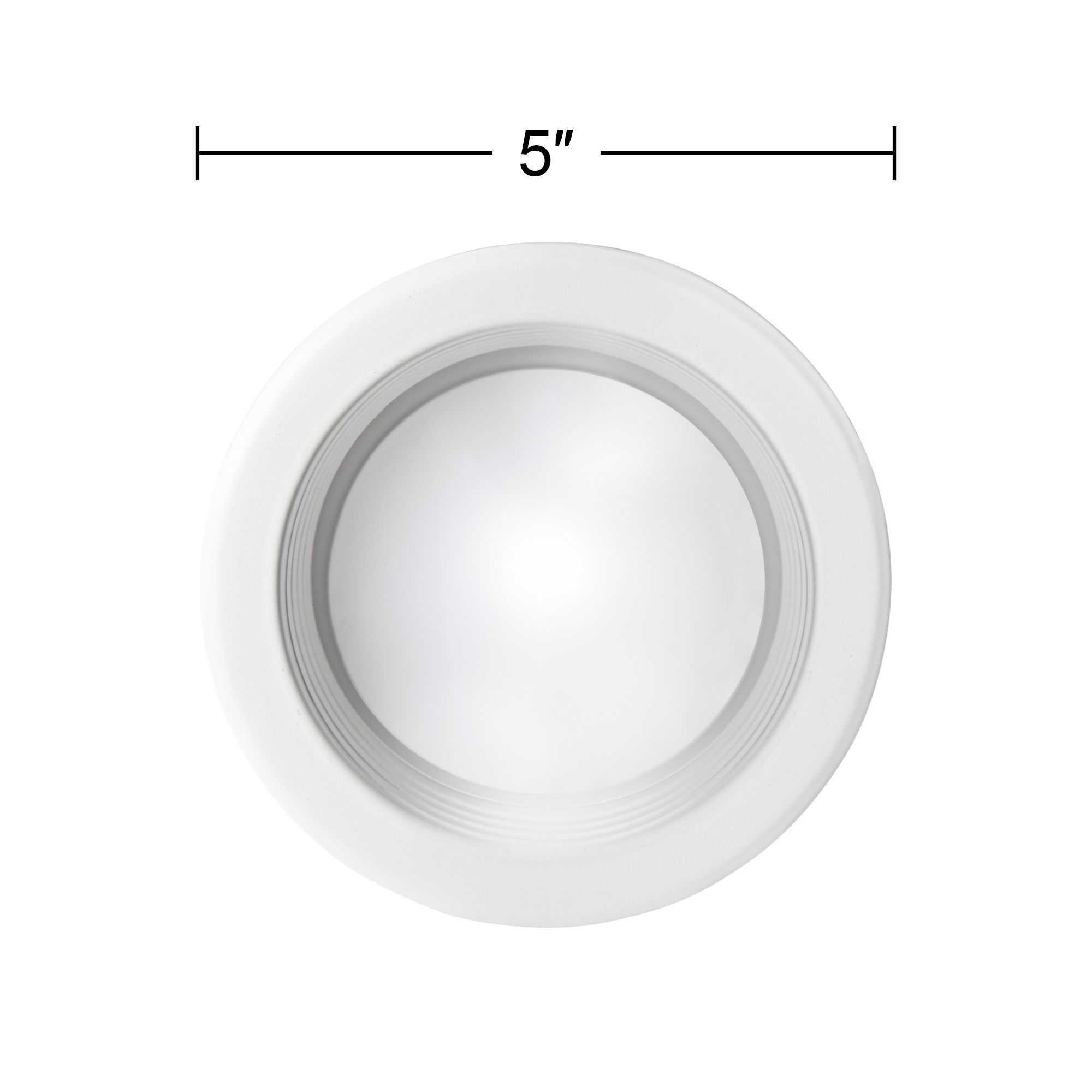 4" White Baffle 13W Dimmable LED Retrofit Trim in White - #1W831 ...