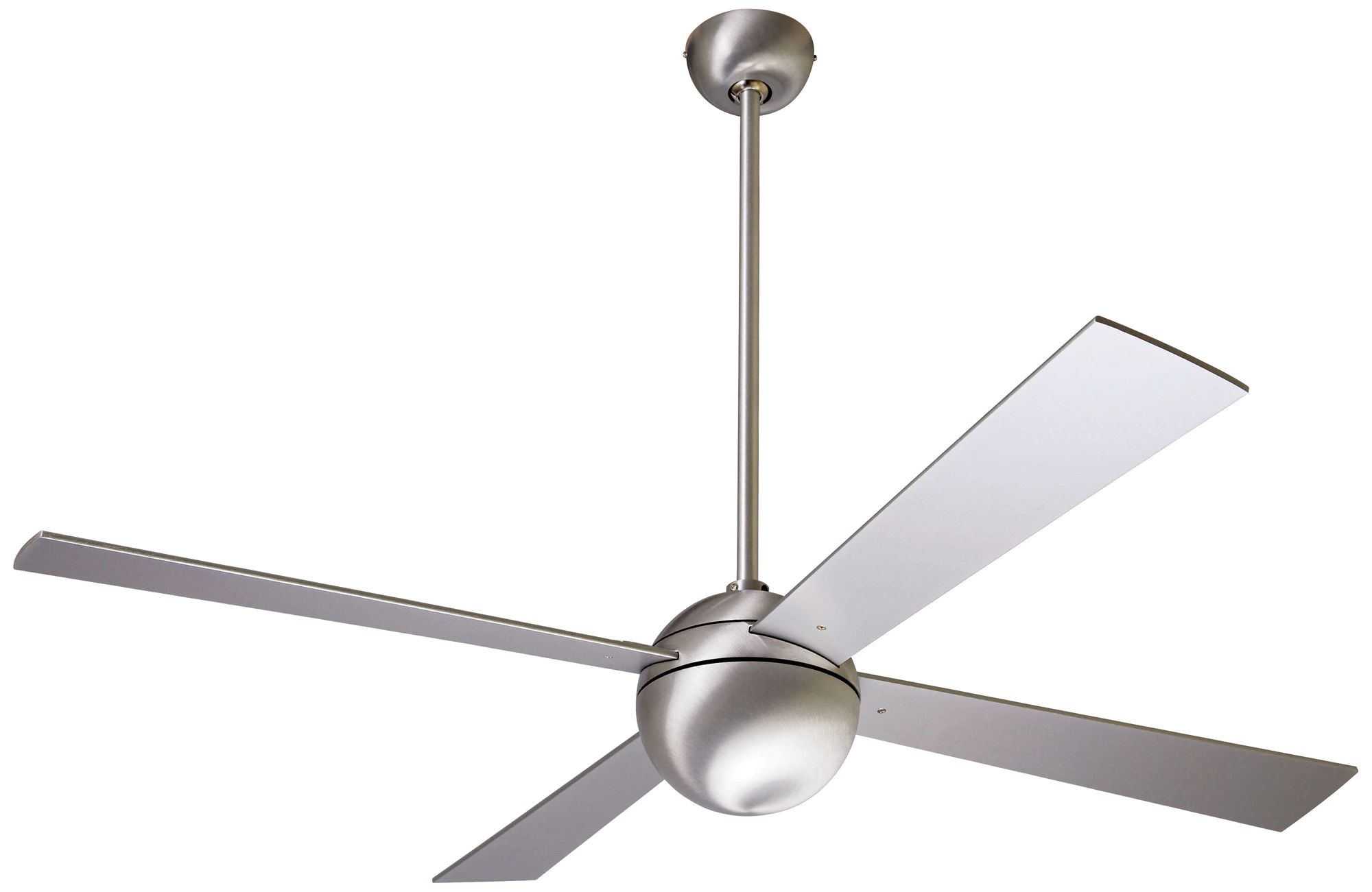 42" Modern Fan Ball Gloss White Ceiling Fan with Remote - #Y4613 ...