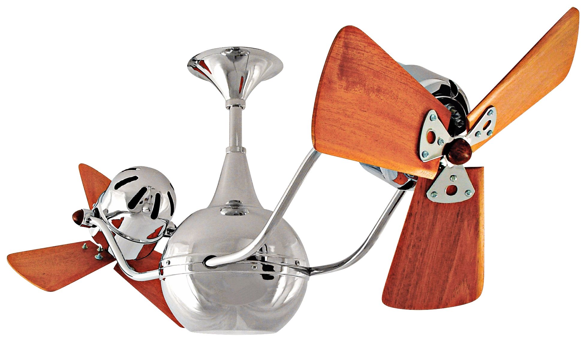 44" Matthews Vent Bettina Dual-Head Chrome Ceiling Fan - #34306 | Lamps ...