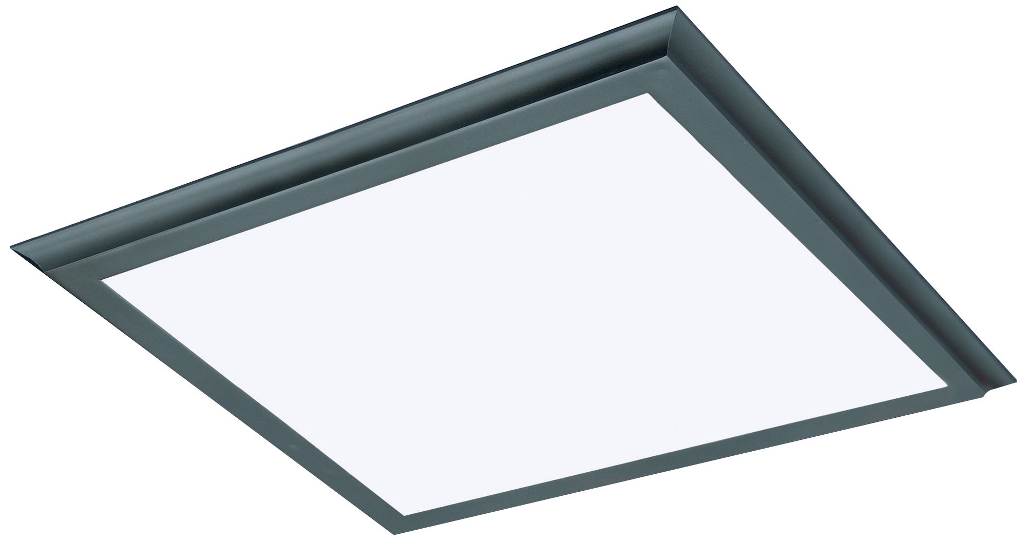 45W; 24 in.; x 24 in.; Surface Mount LED Fixture; 3000K; Bronze Finish ...