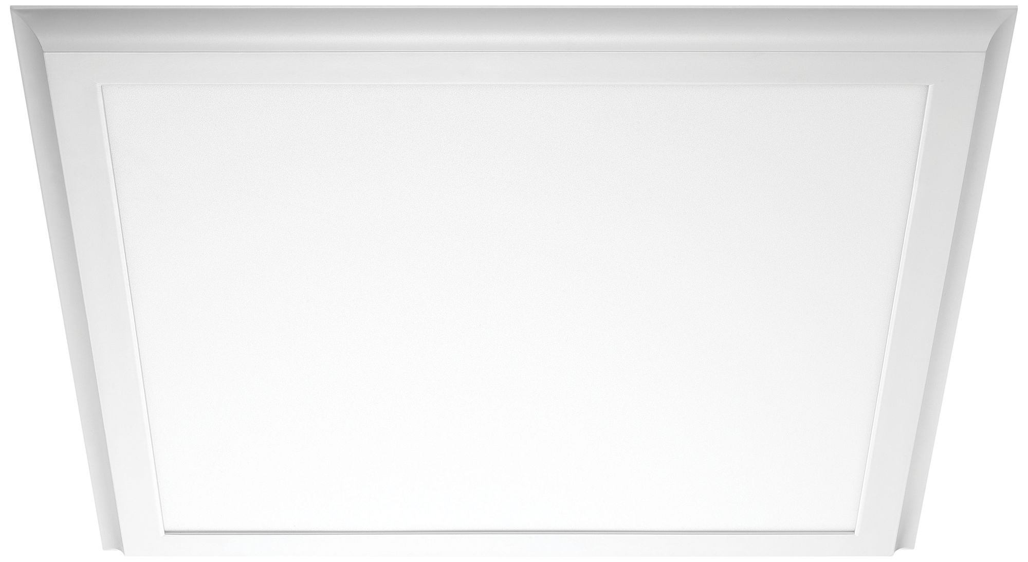 45W; 24 in. x 24 in.; Surface Mount LED Fixture; 3000K; White Finish ...