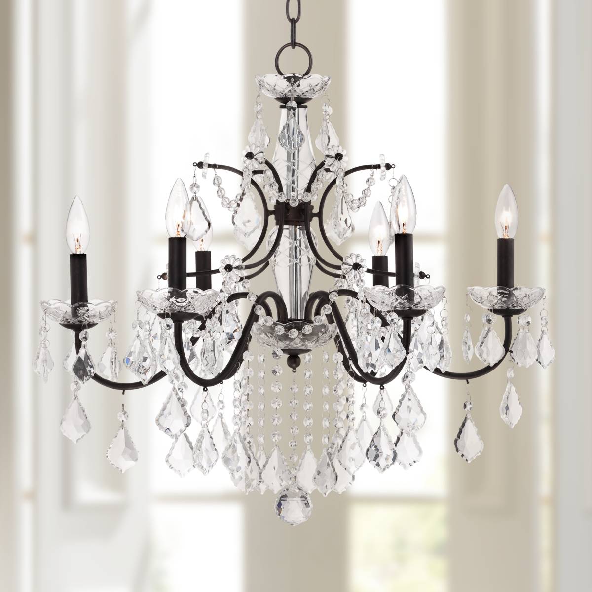 Bronze Crystal Chandeliers | Lamps Plus Bronze Crystal Chandeliers | Lamps Plus