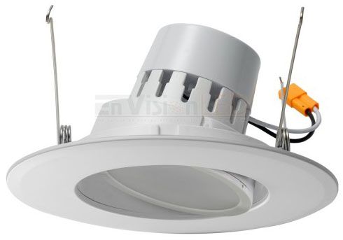 5"/6" White Sloped Adjustable LED Retrofit Downlight - #70G94 | Lamps Plus