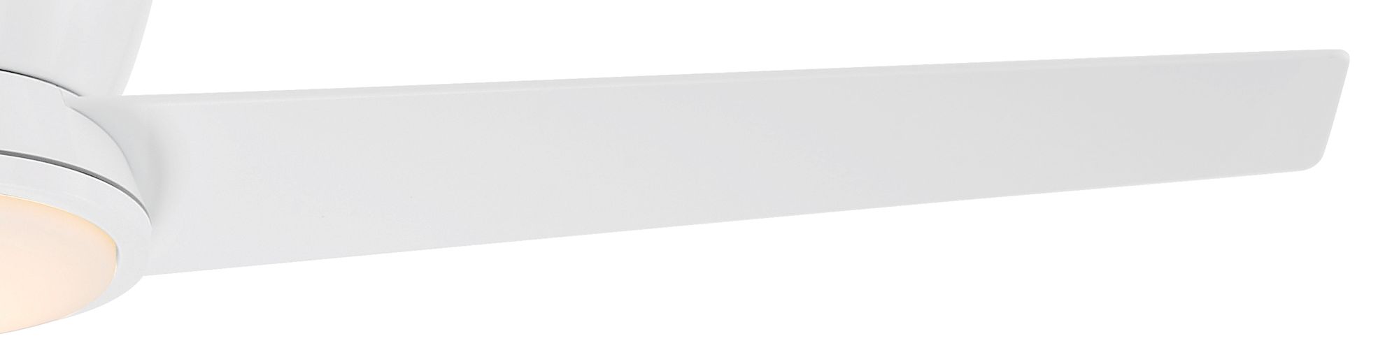 52" Casa Vieja Auria White Damp Rated LED Hugger Fan with Remote ...