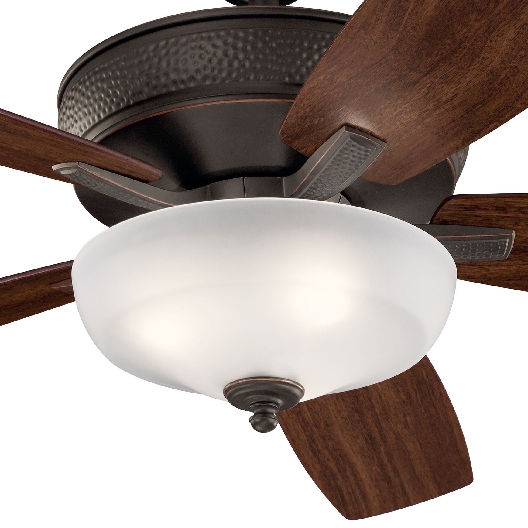 52" Kichler Monarch II Olde Bronze LED Ceiling Fan with Remote - #73R86 ...