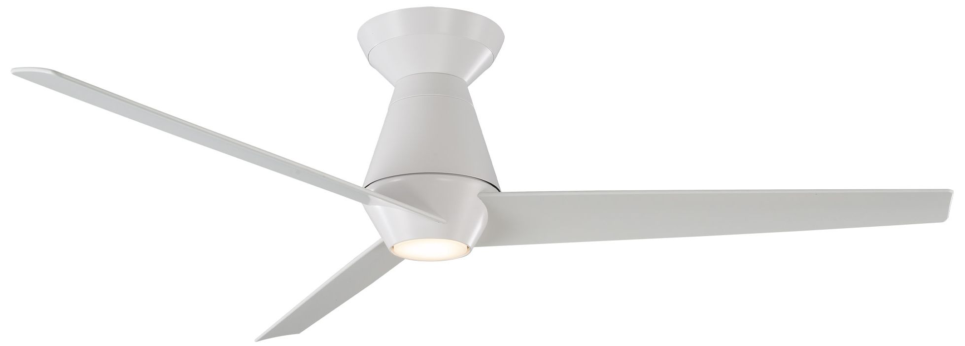 52" Modern Forms Slim White 3500K LED Smart Outdoor Flush Ceiling Fan ...