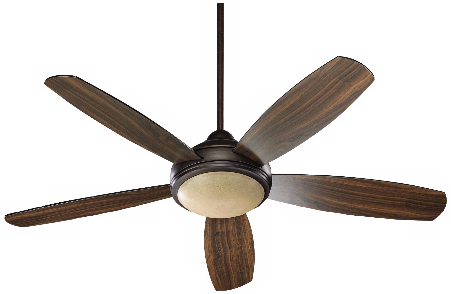 52" Quorum Colton Oiled Bronze 5-Blade Ceiling Fan with Wall Control ...