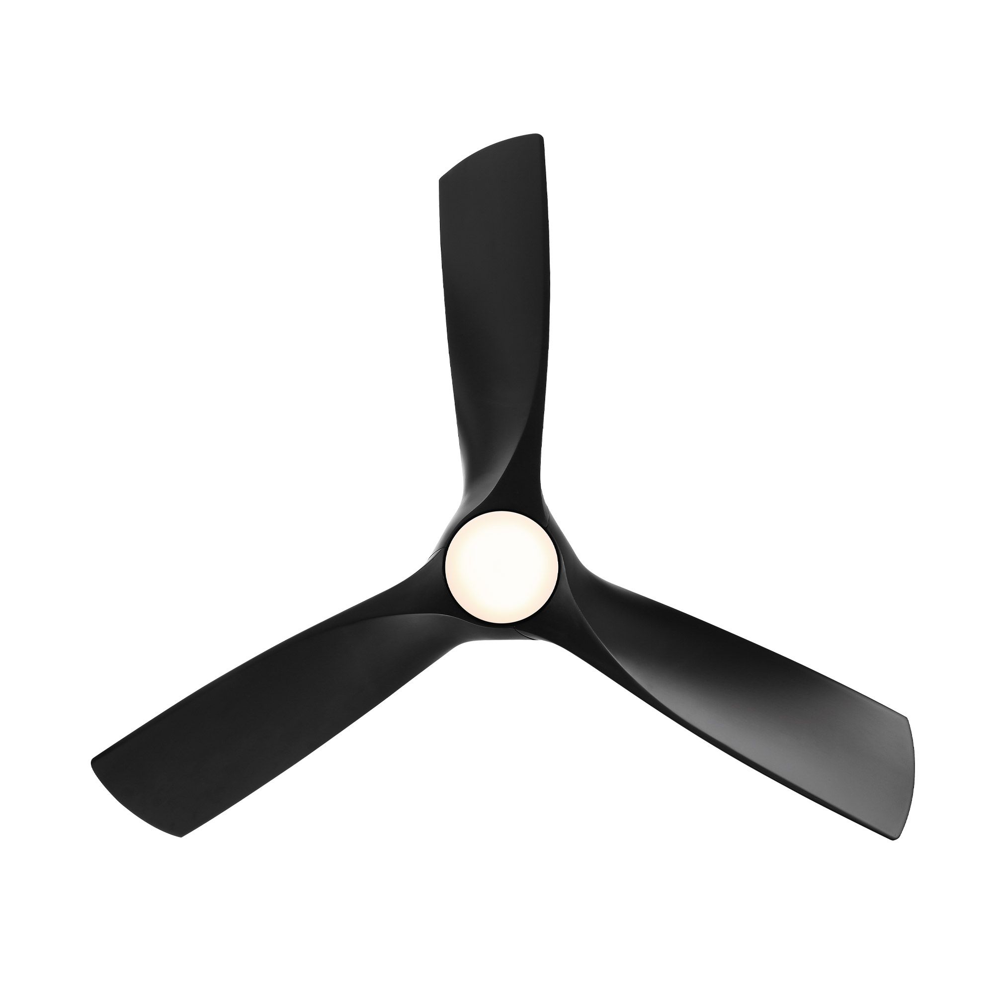 52" Zephyr Matte Black 2700K LED Smart Ceiling Fan - #709R2 | Lamps Plus