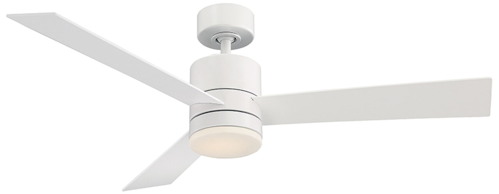 52" Modern Forms Axis Matte White LED Wet Rated Smart Ceiling Fan ...