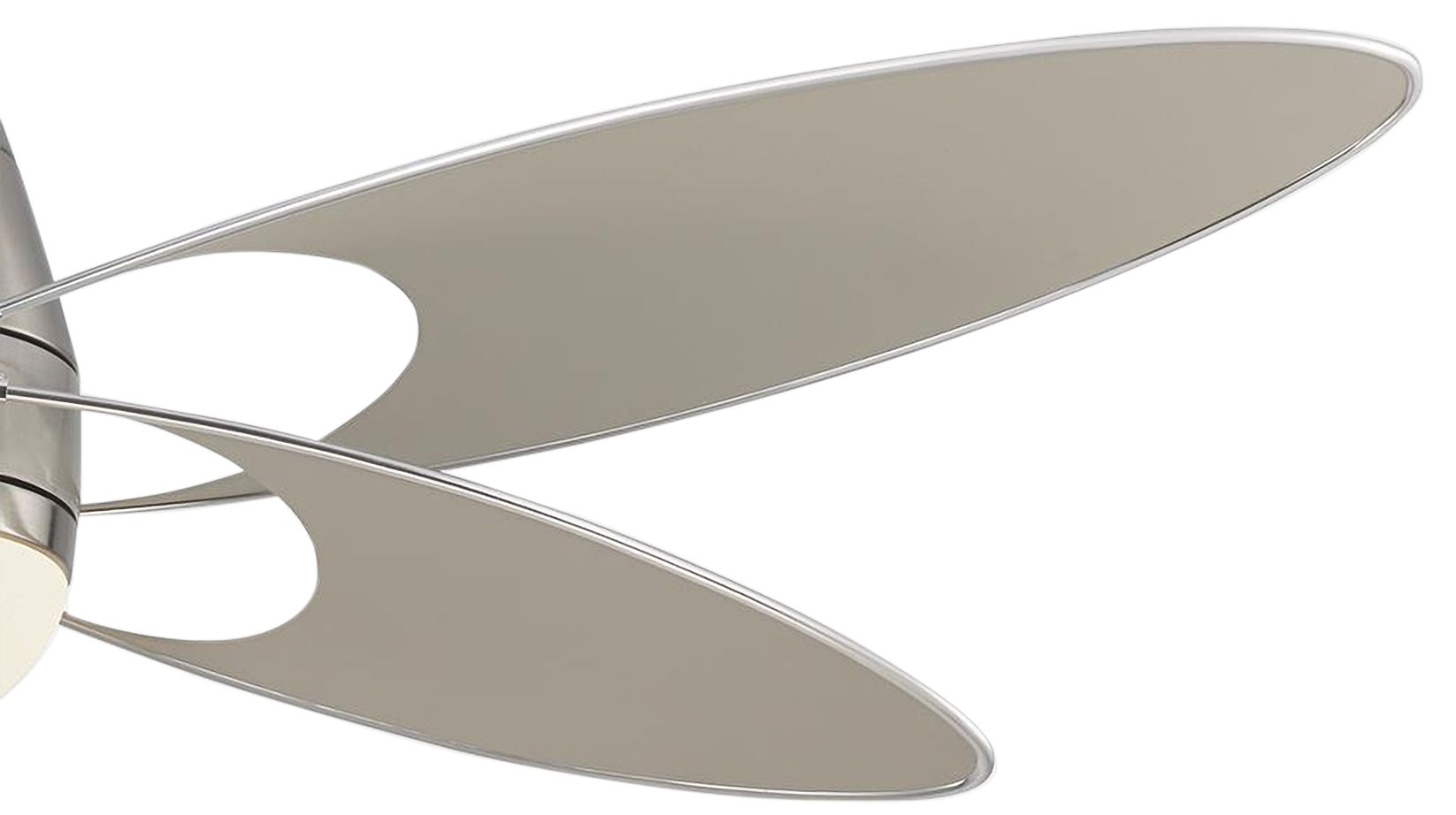 54" Butterfly Brushed Steel Damp Rated Fan with Remote - #84D29 | Lamps ...