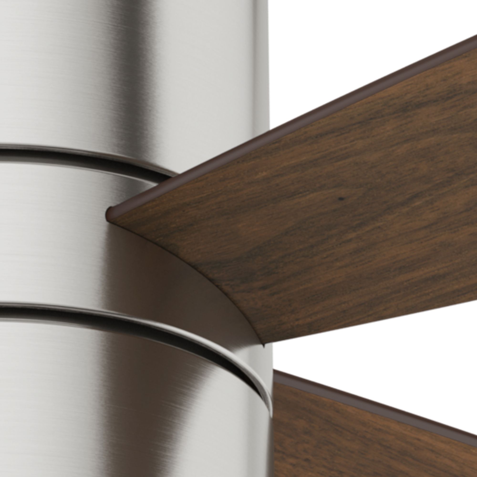 54" Casablanca Bullet Brushed Nickel LED Ceiling Fan with Wall Control ...