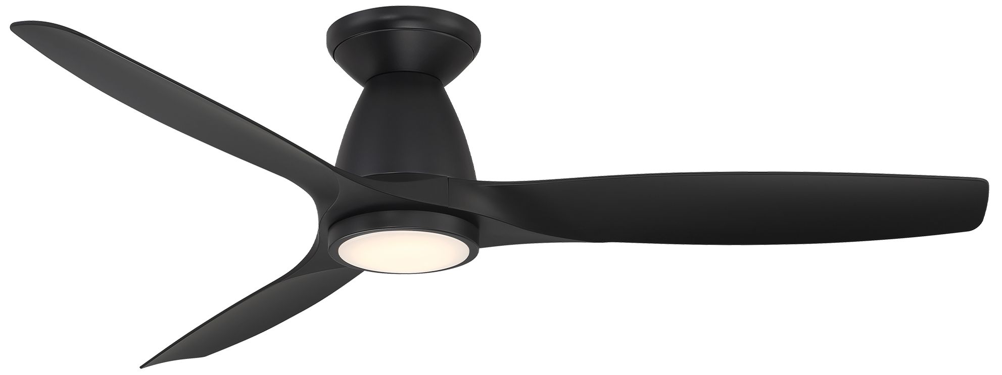 54" Modern Forms Skylark Matte Black 3500K LED Smart Ceiling Fan ...