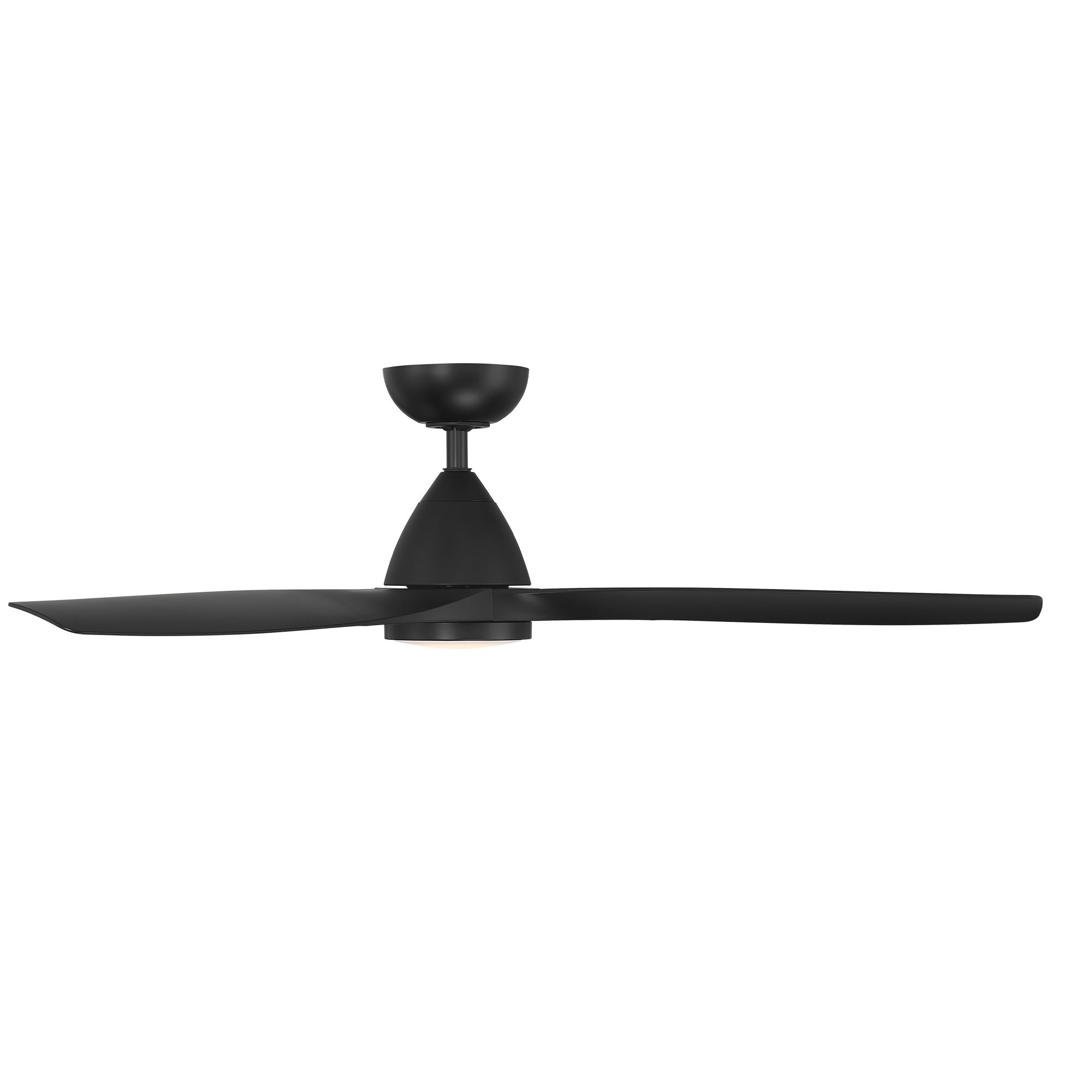 54" Modern Forms Skylark Matte Black 3500K LED Smart Ceiling Fan ...