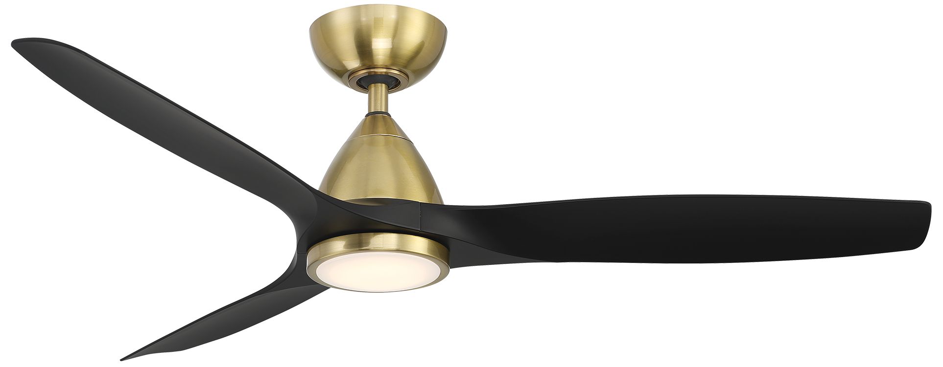 54" Modern Forms Skylark Soft Brass 2700K LED Smart Ceiling Fan ...