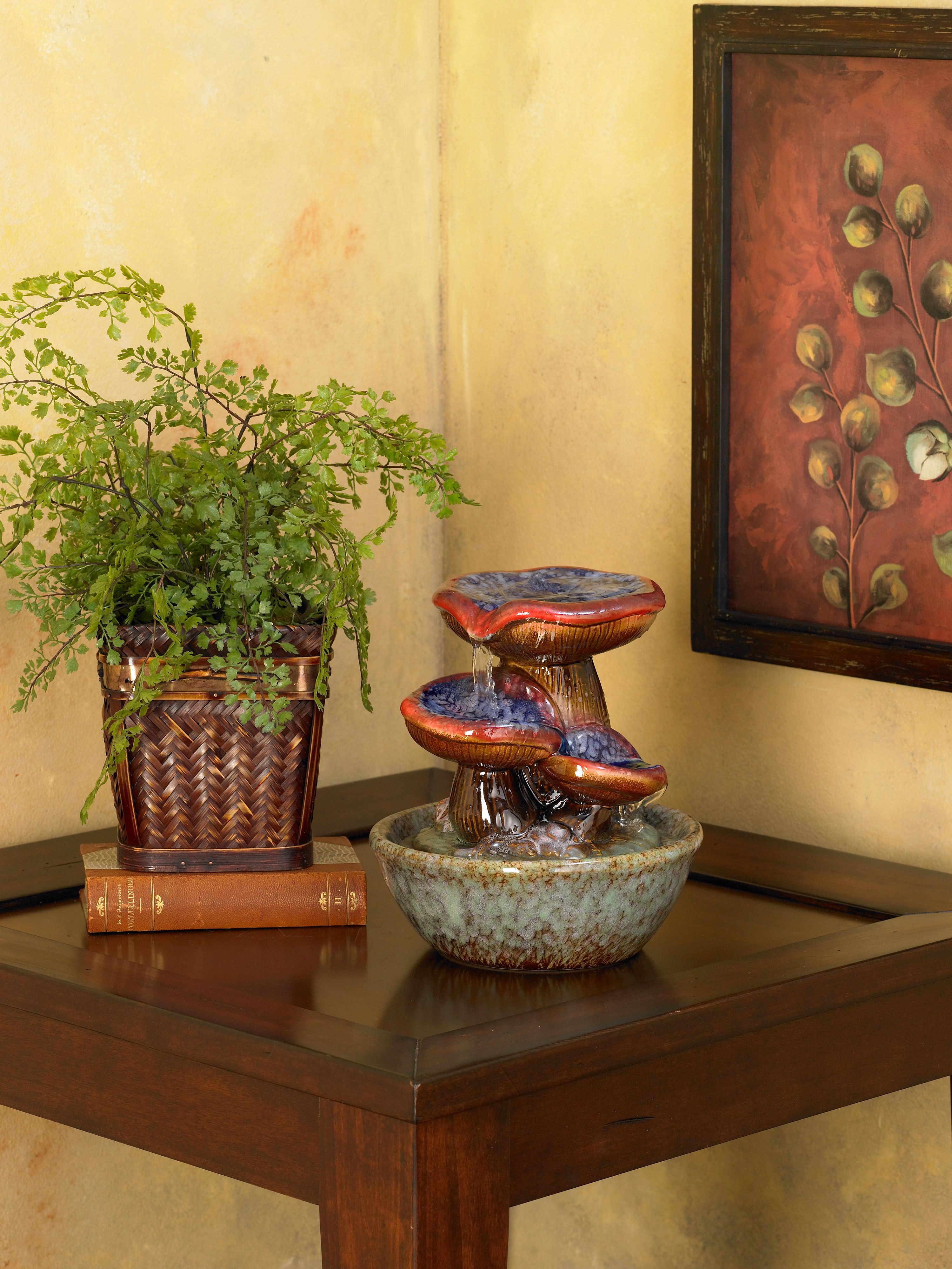 Toadstool 9 1/4" High Three Tier Tabletop Fountain - #56907 | Lamps Plus