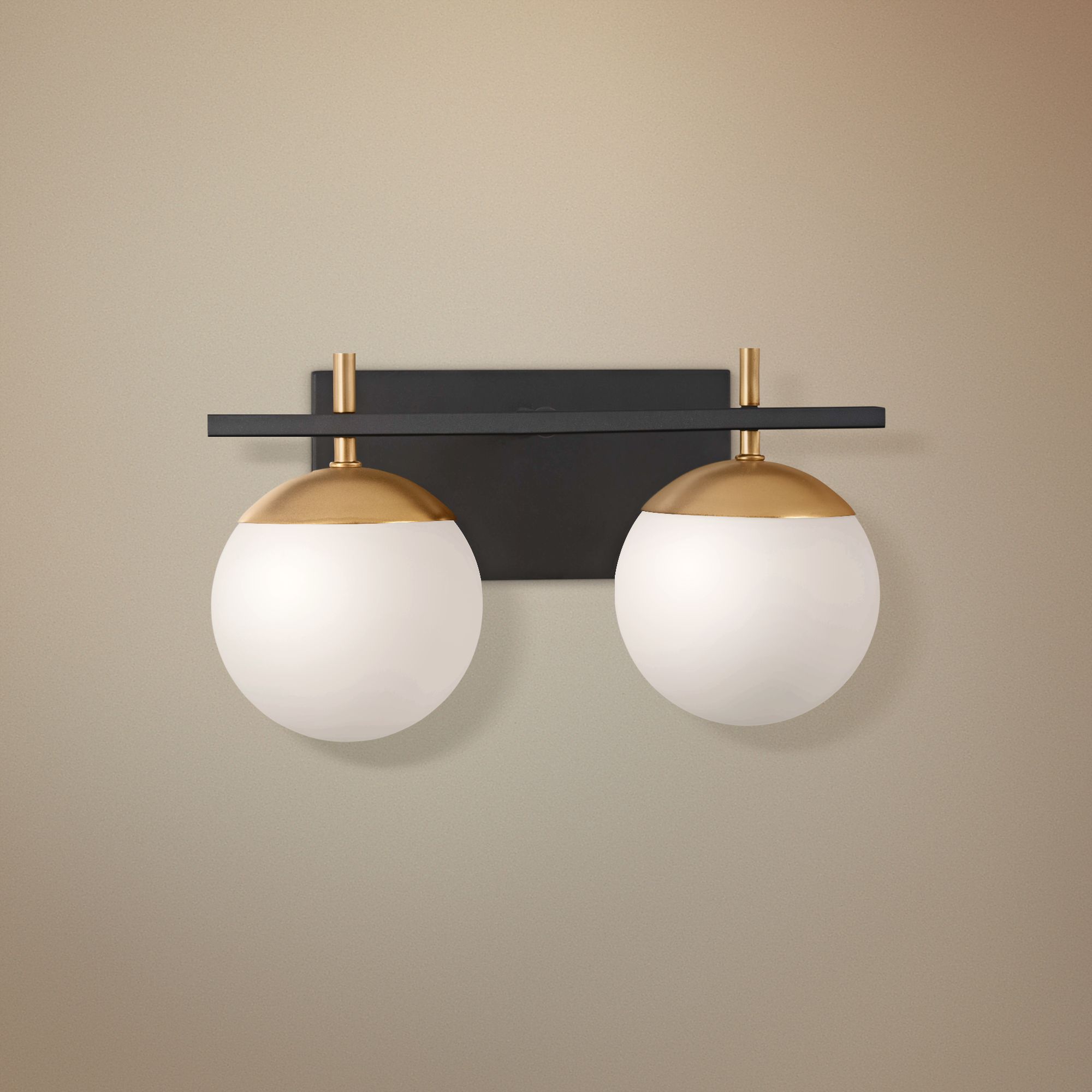 Gold, 2 Lights, Bathroom Lighting | Lamps Plus